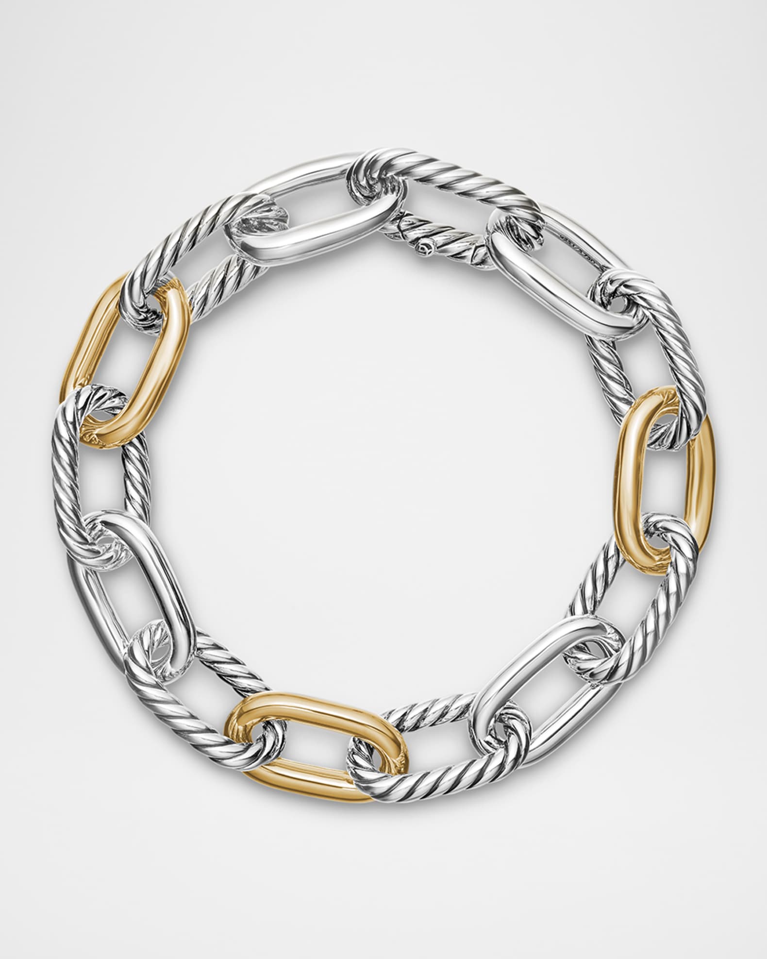 David Yurman DY Madison Chain Bracelet in Silver with 18K Gold, 11mm ...