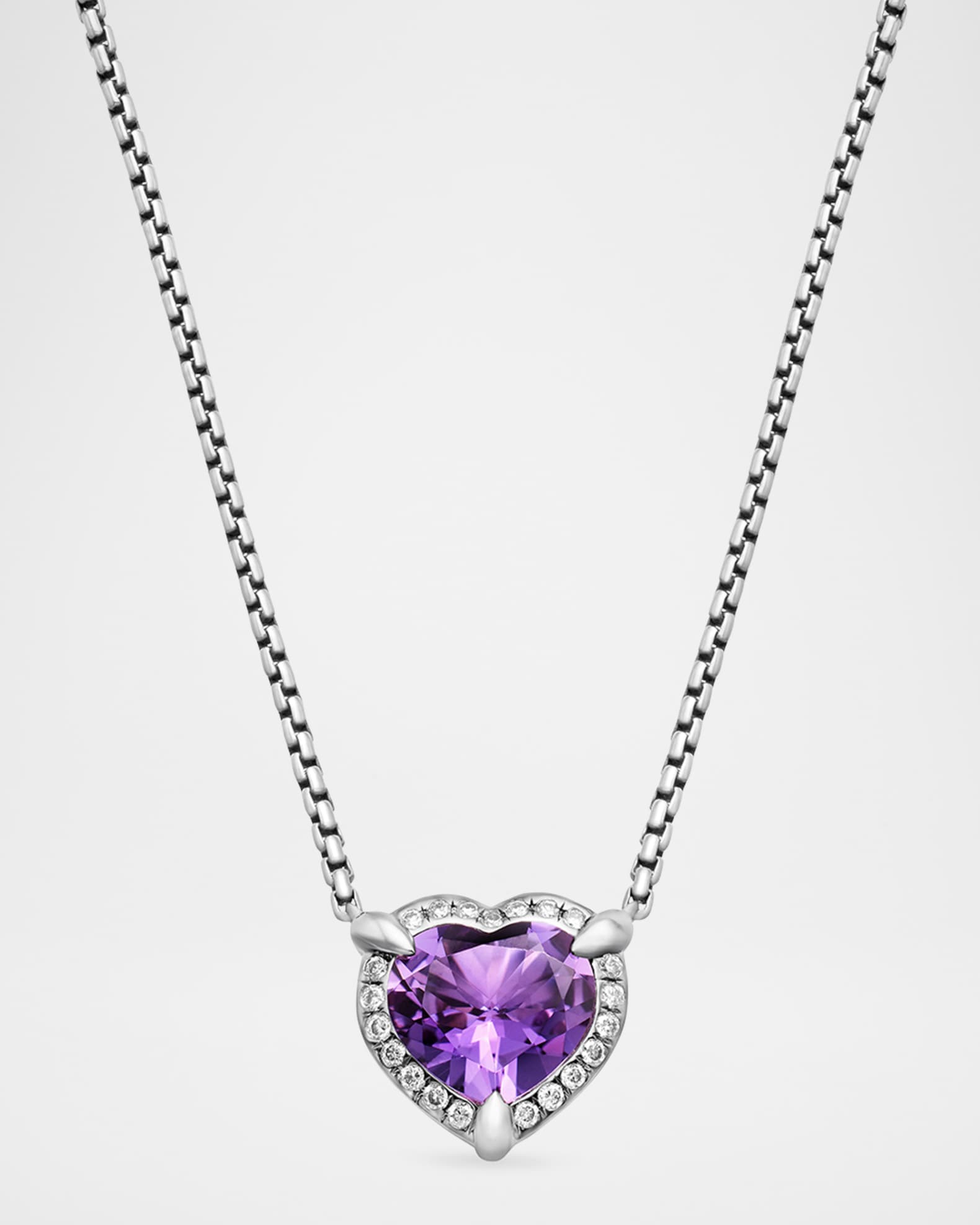 David Yurman Chatelaine Heart Pendant Necklace with Gemstone and ...