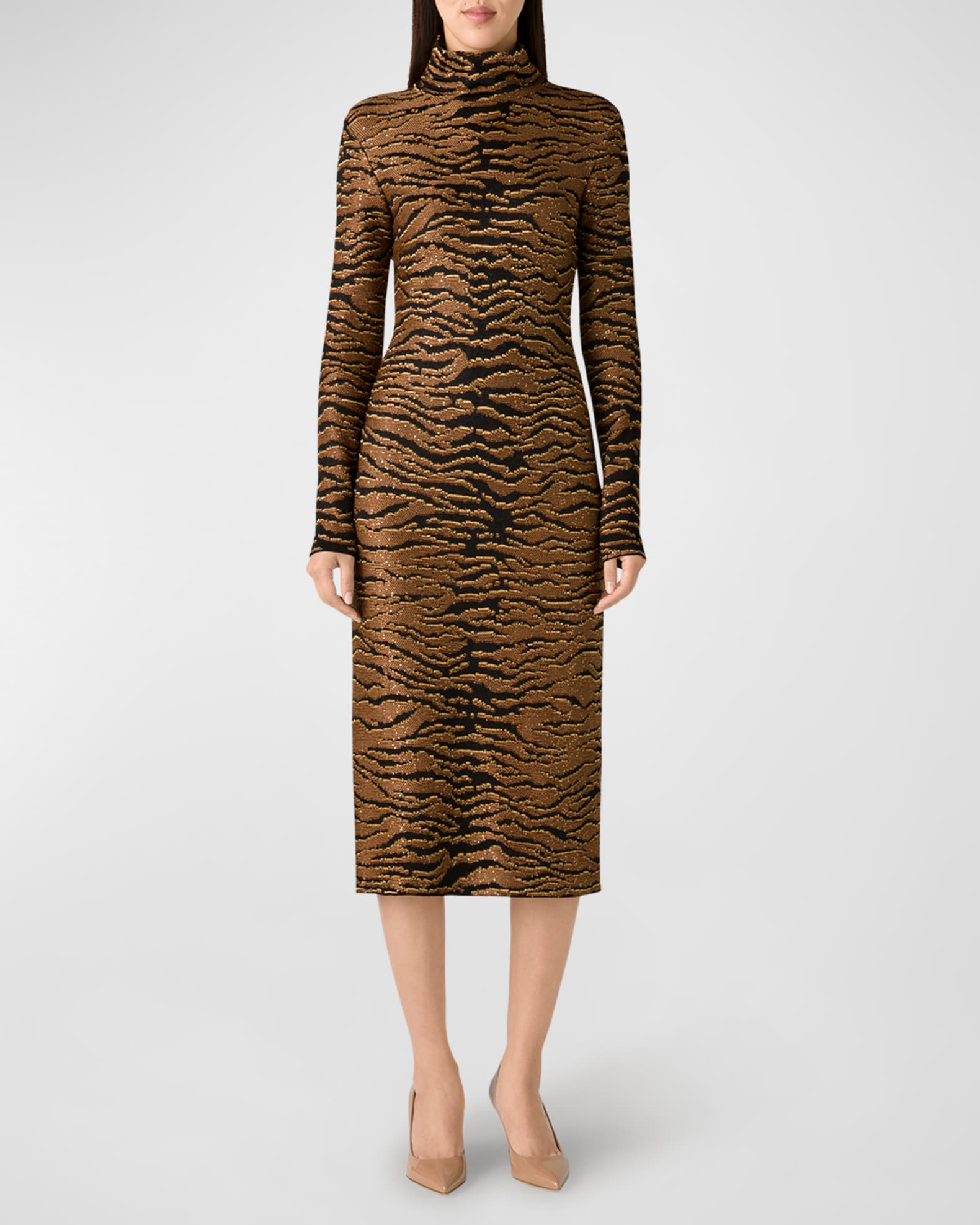 Sequin Tiger Jacquard Collection | Neiman Marcus