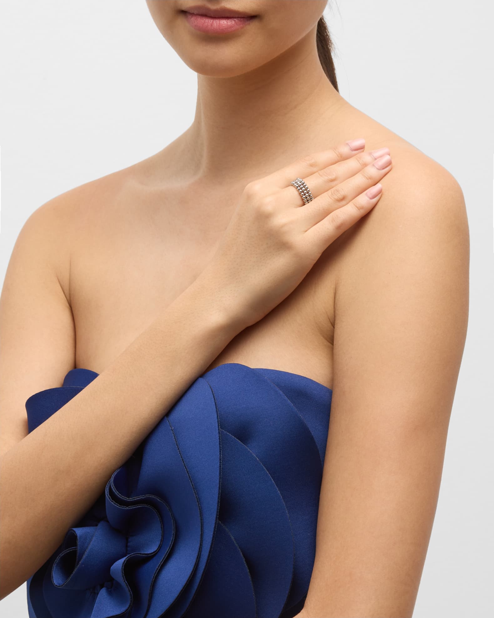 Platinum Born Triple Limitless Ring, Size about 5.5 to 7 | Neiman Marcus