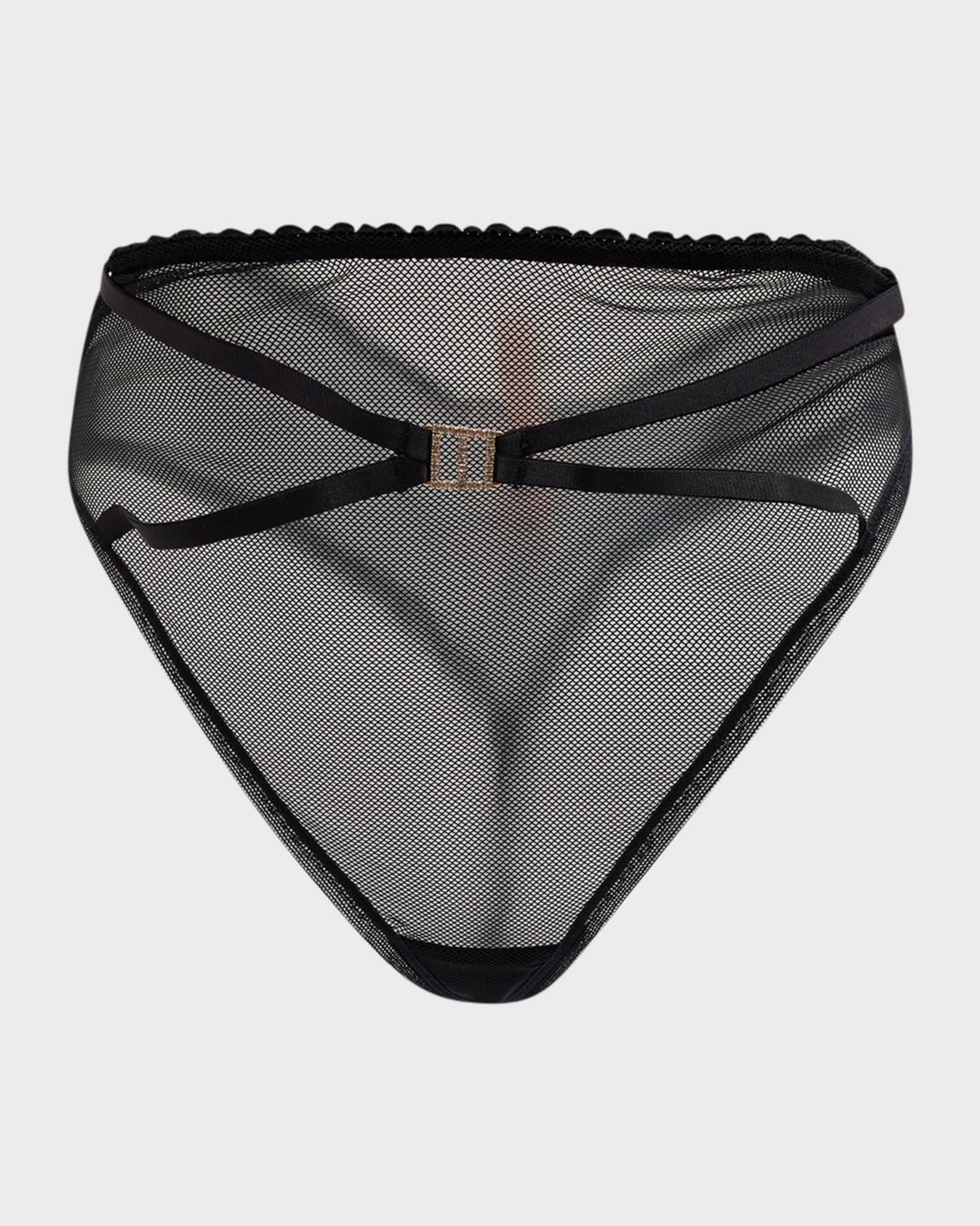 Agent Provocateur Aiden High-Waist Mesh Thong | Neiman Marcus