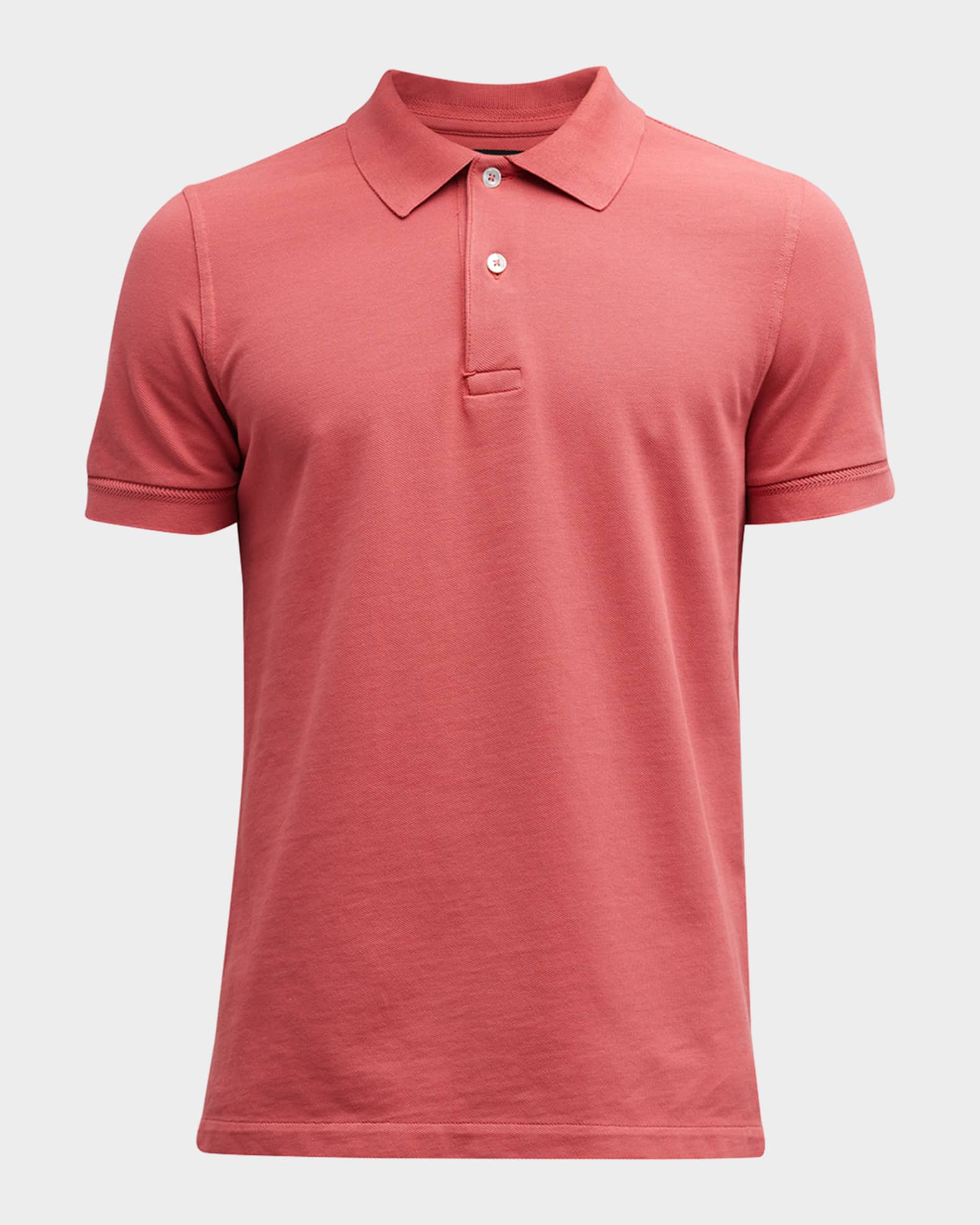TOM FORD Men's Cotton Pique Polo Shirt | Neiman Marcus