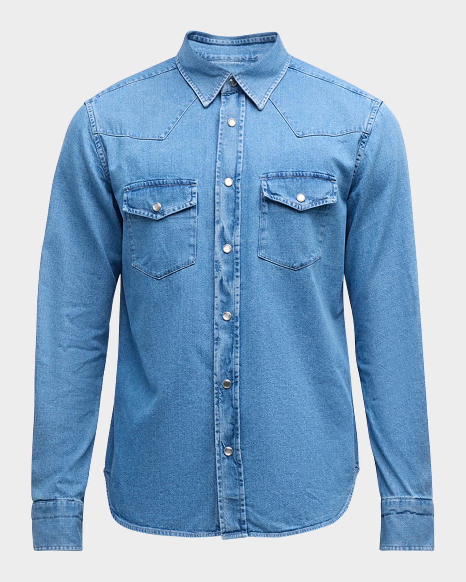 TOM FORD Men's Western Cotton Sport Shirt | Neiman Marcus