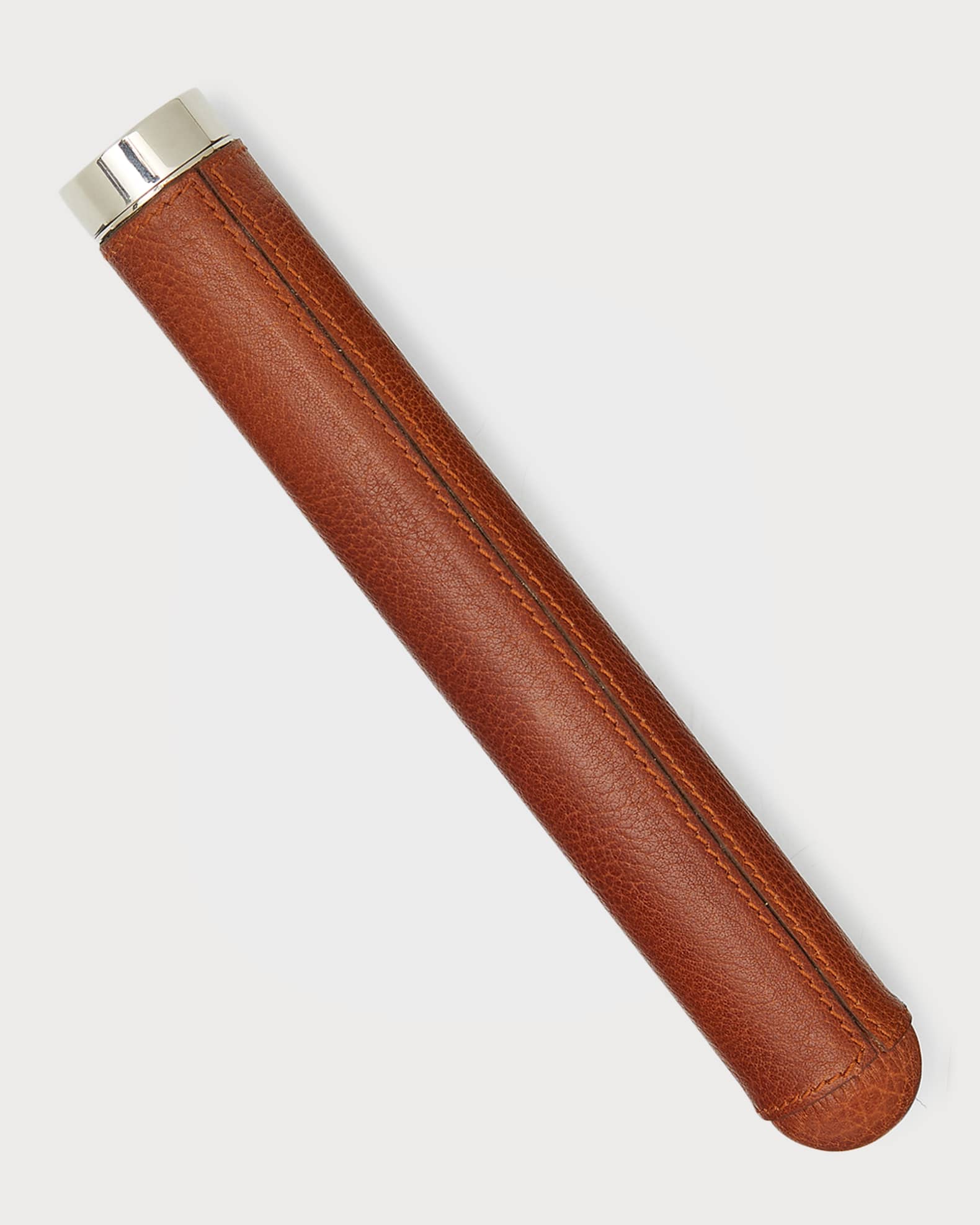 Brunello Cucinelli Men's Grained Leather Cigar Holder | Neiman Marcus