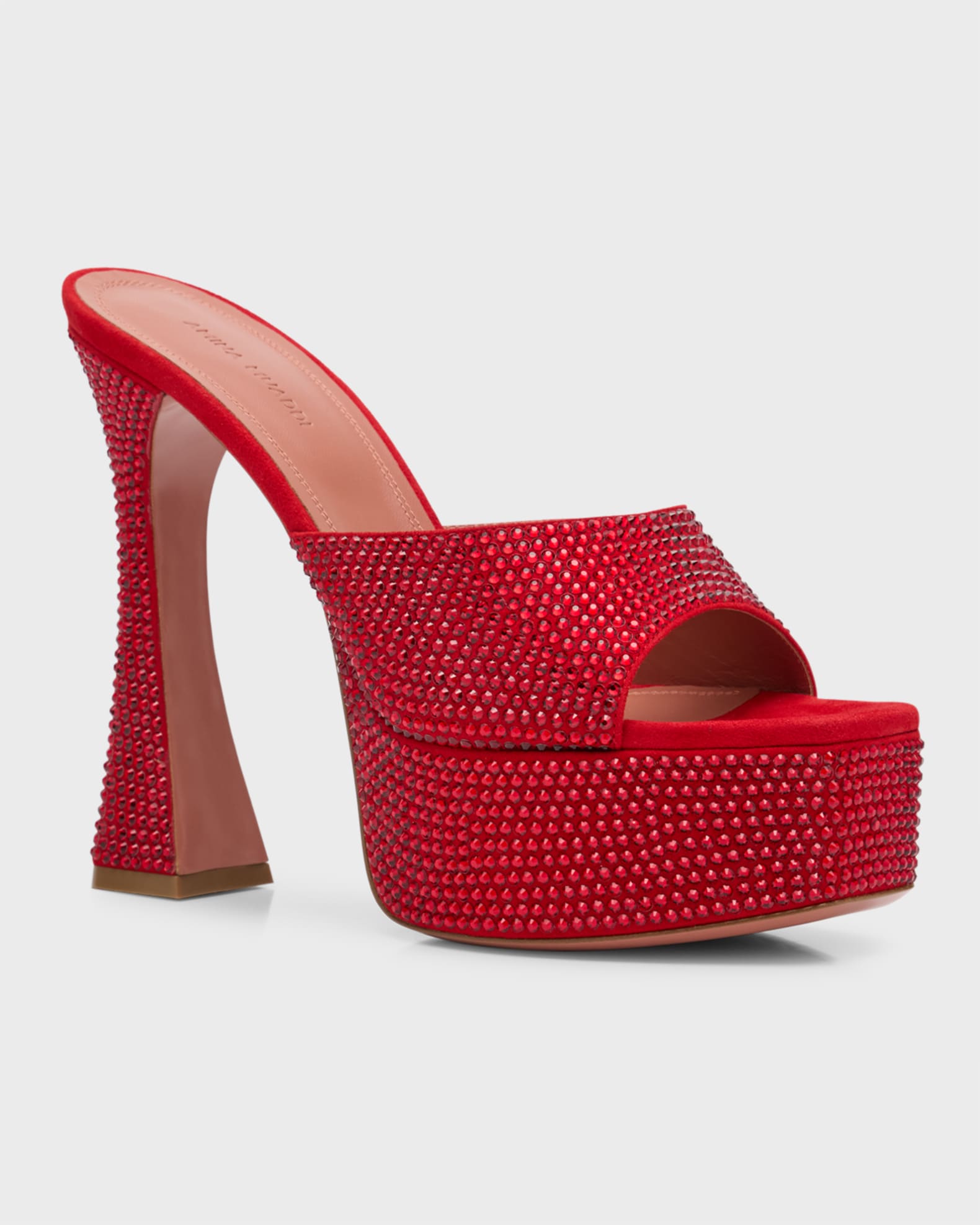 Dalida Crystal Slide Platform Sandals | Neiman Marcus