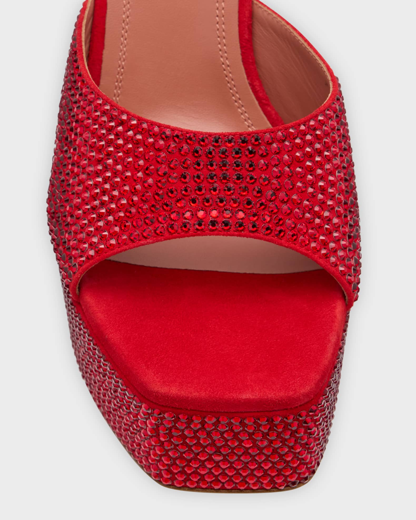 Dalida Crystal Slide Platform Sandals | Neiman Marcus