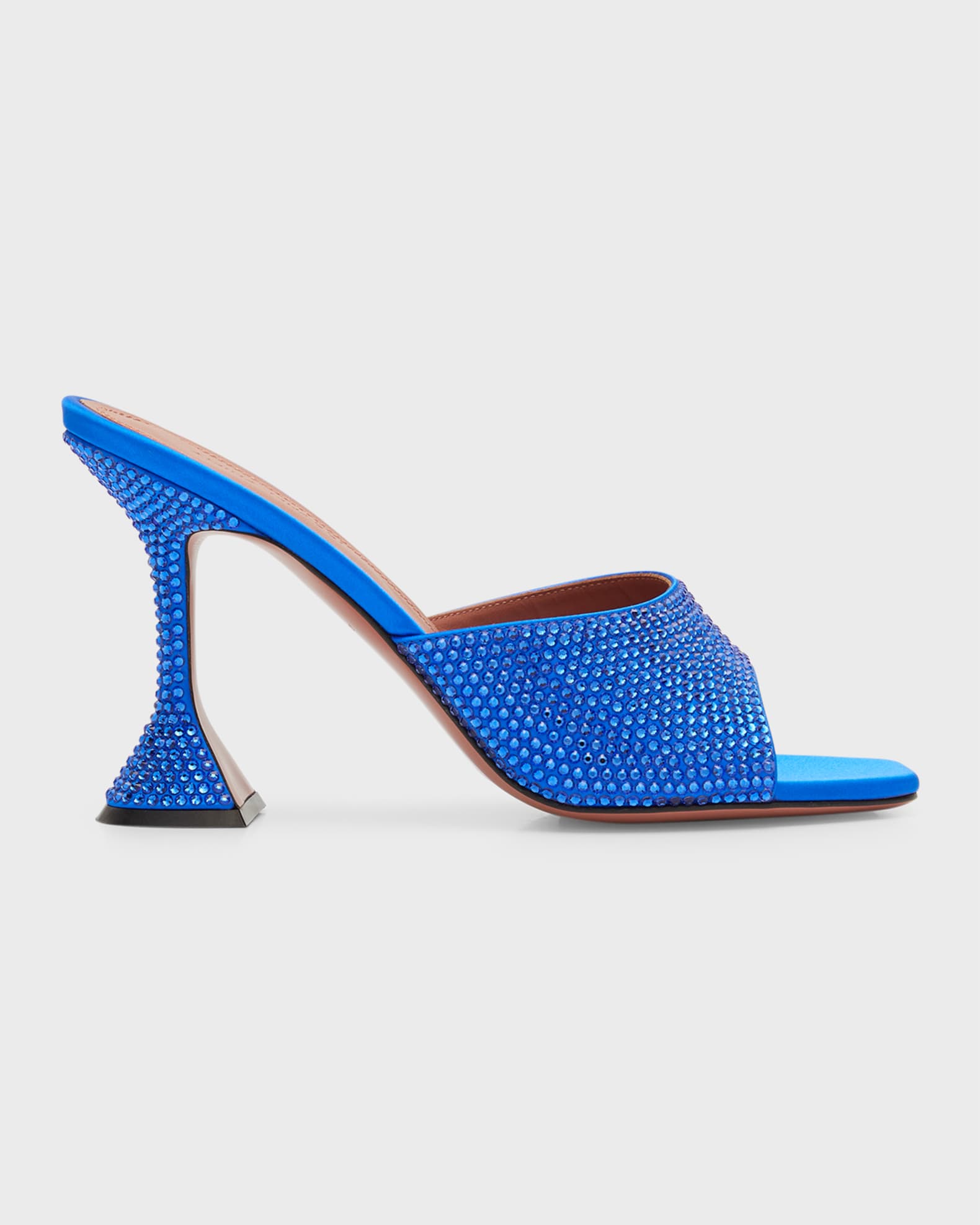 Amina Muaddi Lupita Crystal Slide Sandals | Neiman Marcus