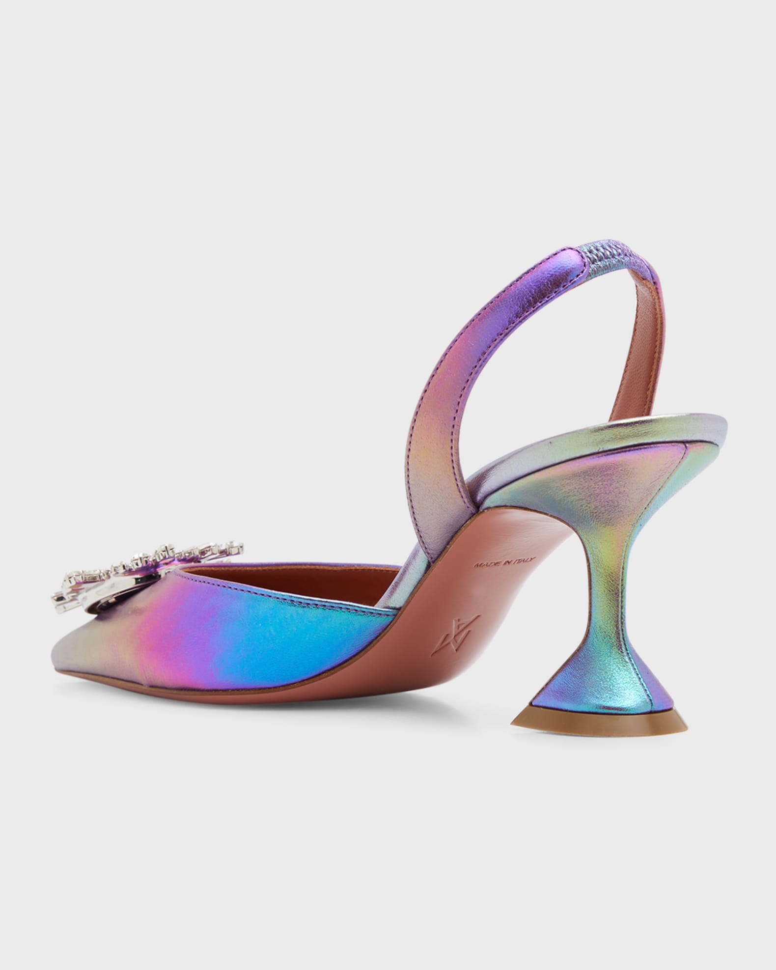Amina Muaddi Begum Ombre Crystal Slingback Pumps | Neiman Marcus