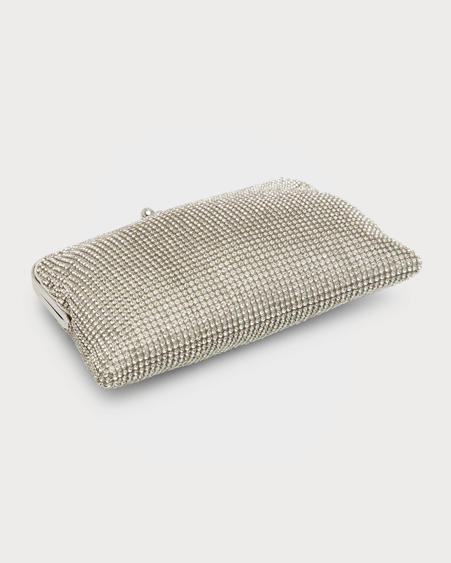 Whiting & Davis Dimple Crystal Mesh Clutch Bag | Neiman Marcus
