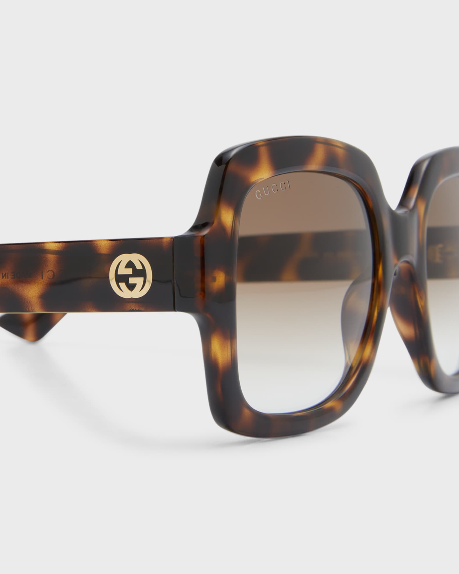 Gucci Gradient GG Square Injection Plastic Sunglasses | Neiman Marcus
