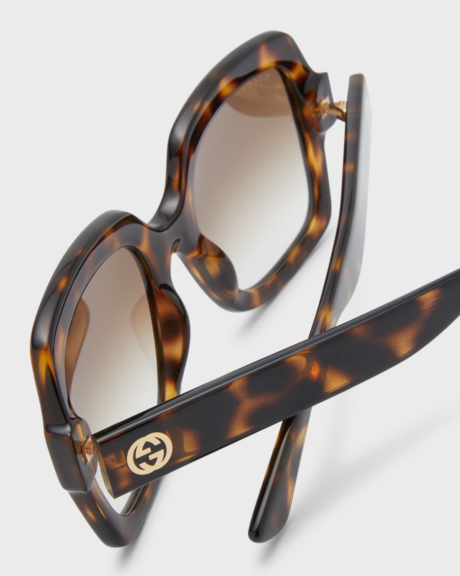 Gucci Gradient GG Square Injection Plastic Sunglasses | Neiman Marcus
