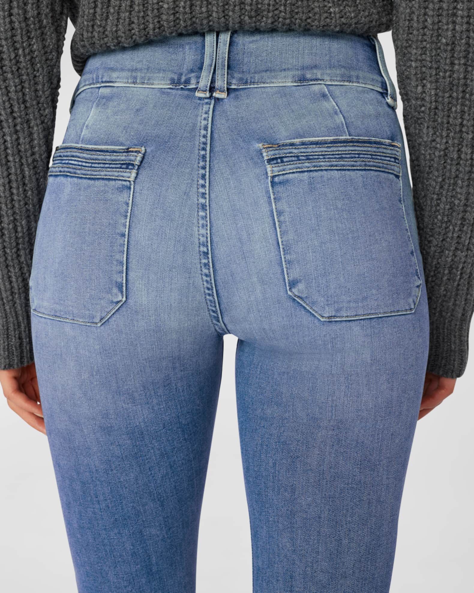 FRAME The Double Detail Flare Jeans | Neiman Marcus