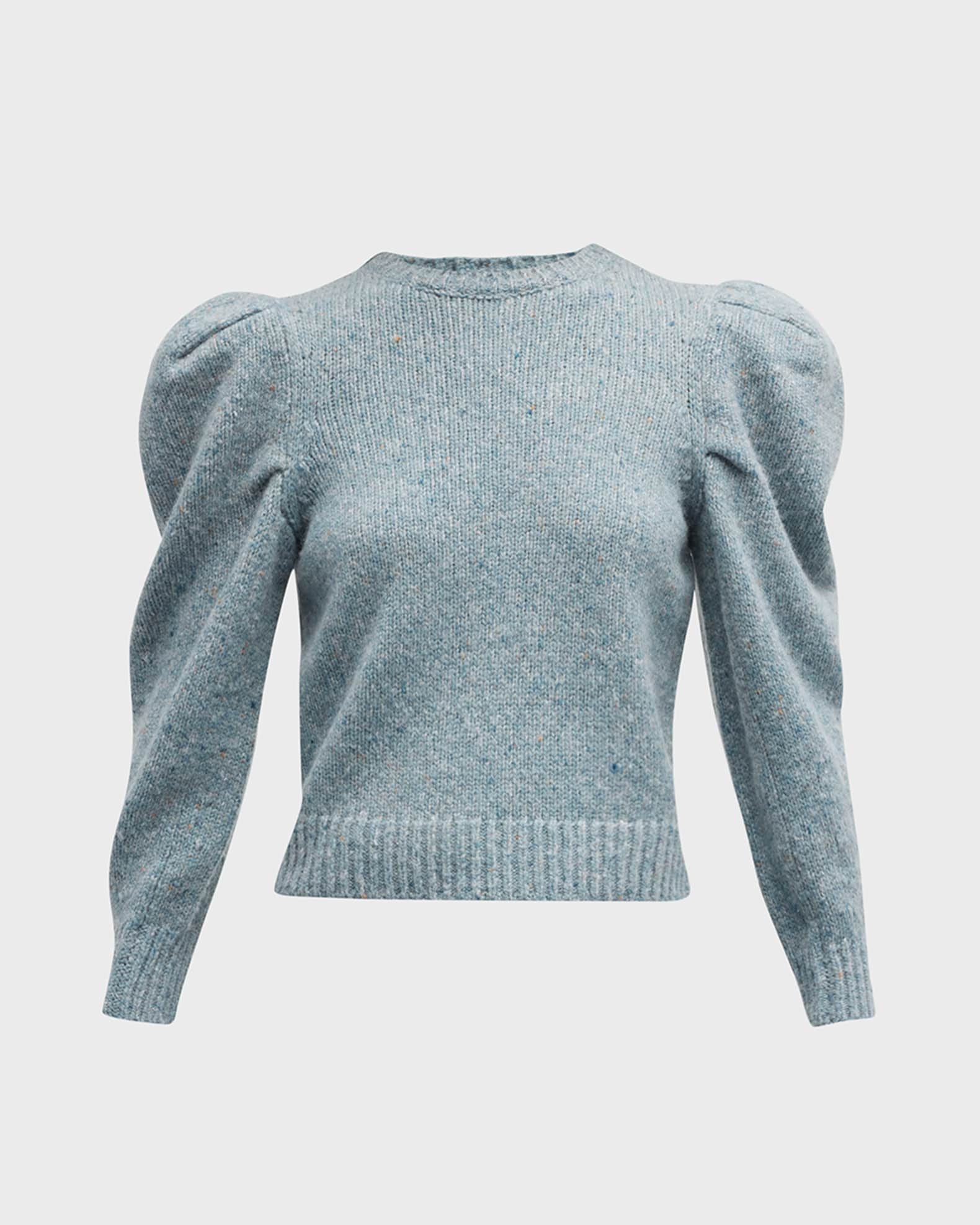 FRAME Pleated Sleeve Sweater | Neiman Marcus