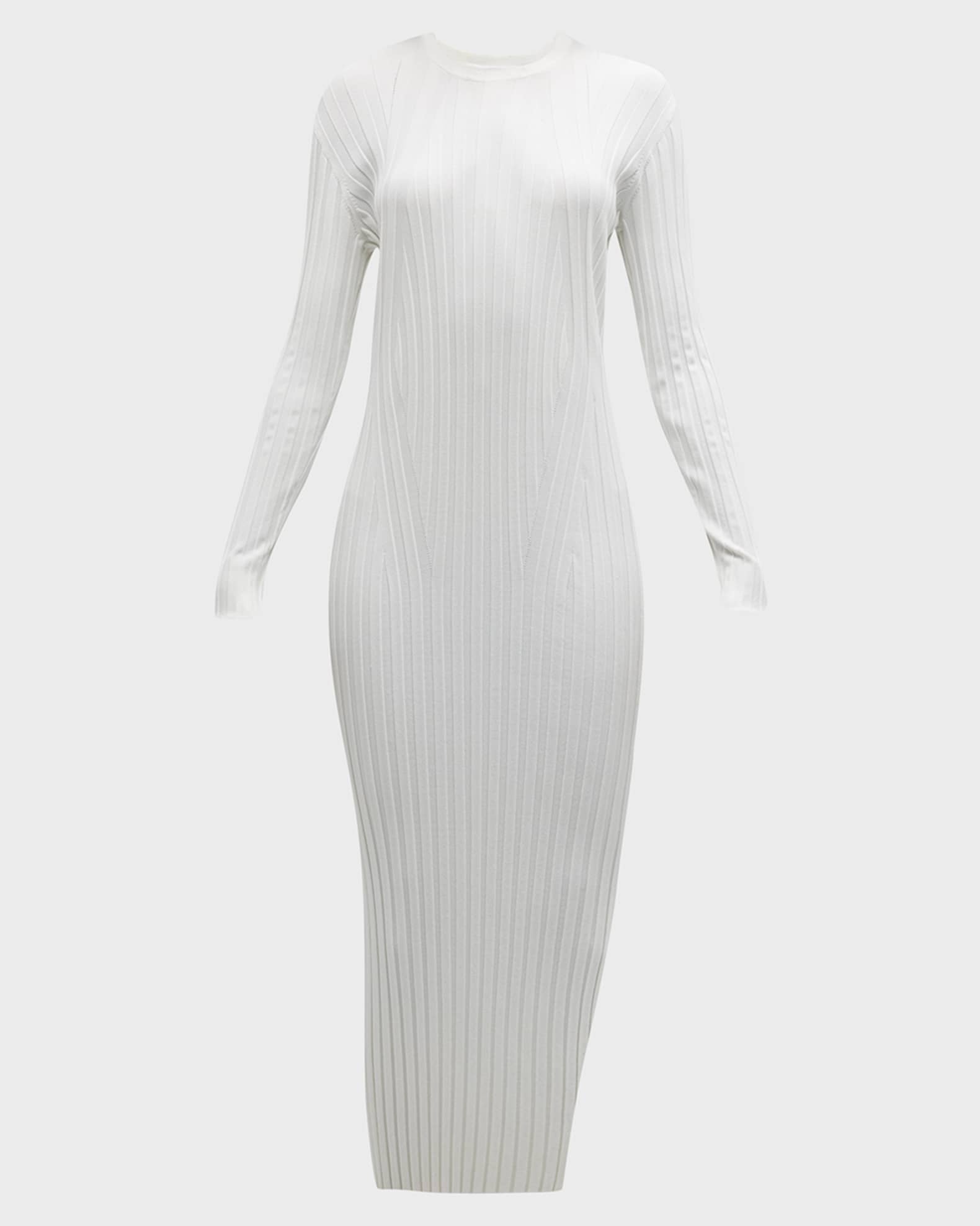 FRAME Ribbed Midi Sweater Dress | Neiman Marcus