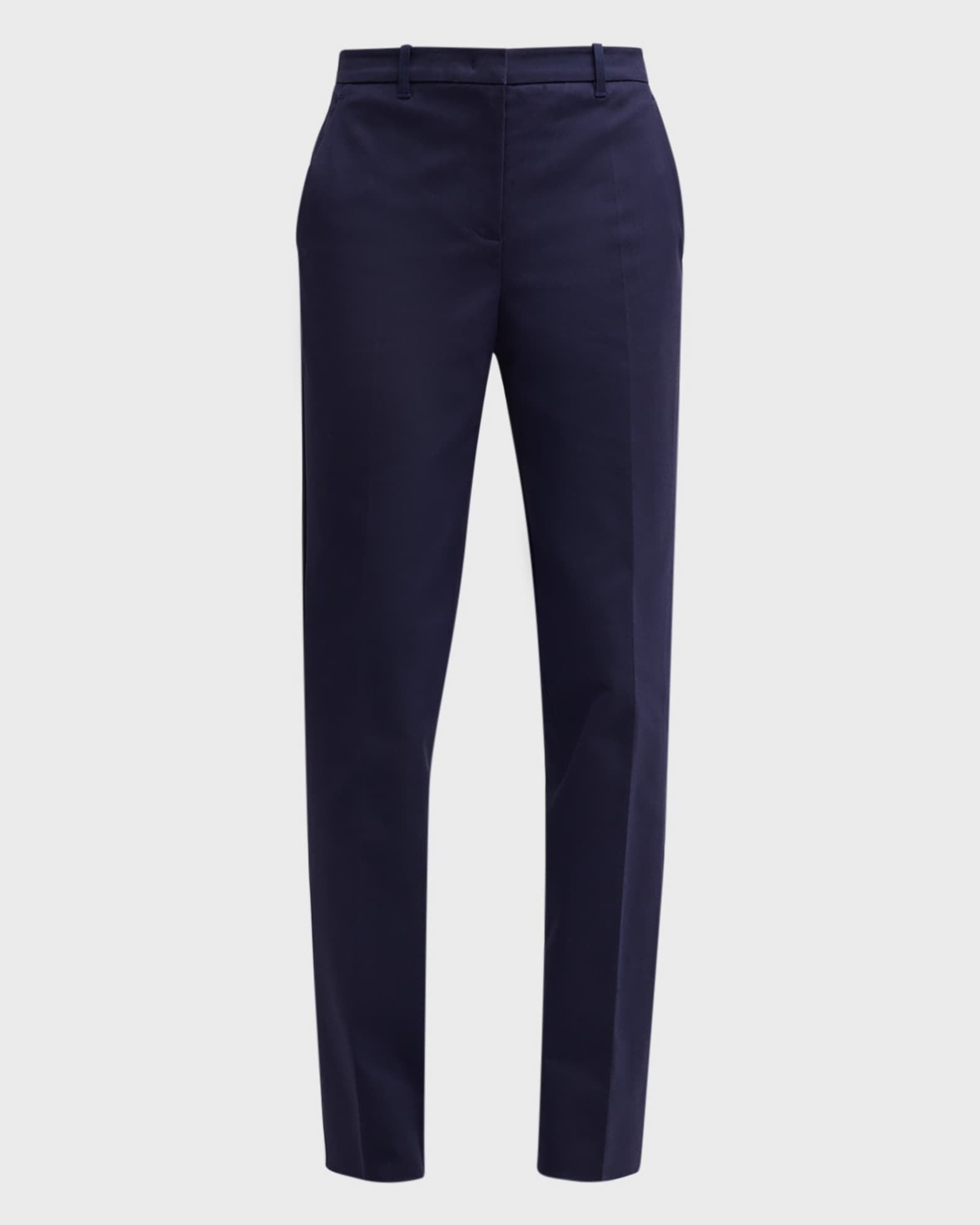 Emporio Armani High-Rise Straight-Leg Trousers | Neiman Marcus