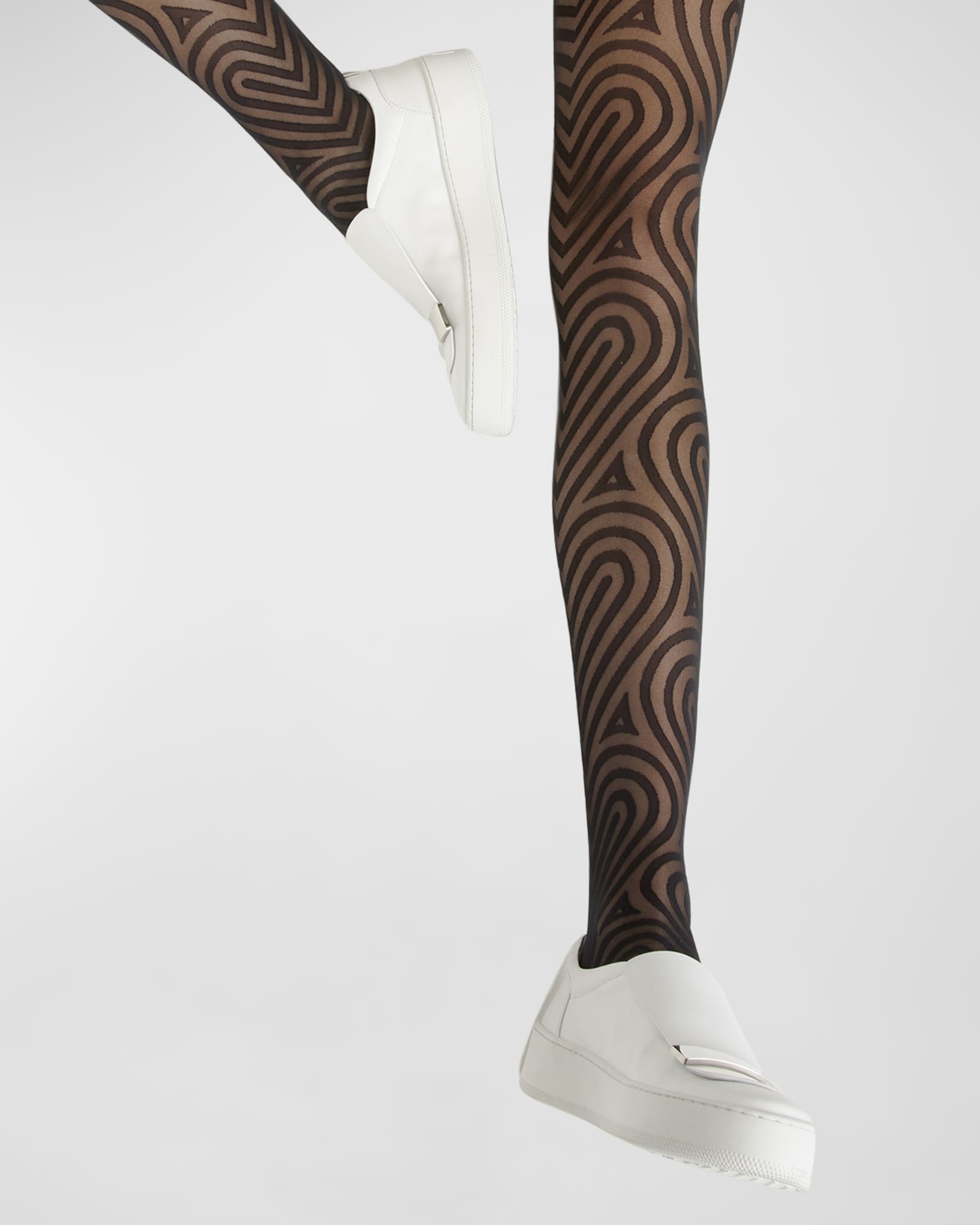 Wolford Sheer Matte Heart Tights | Neiman Marcus