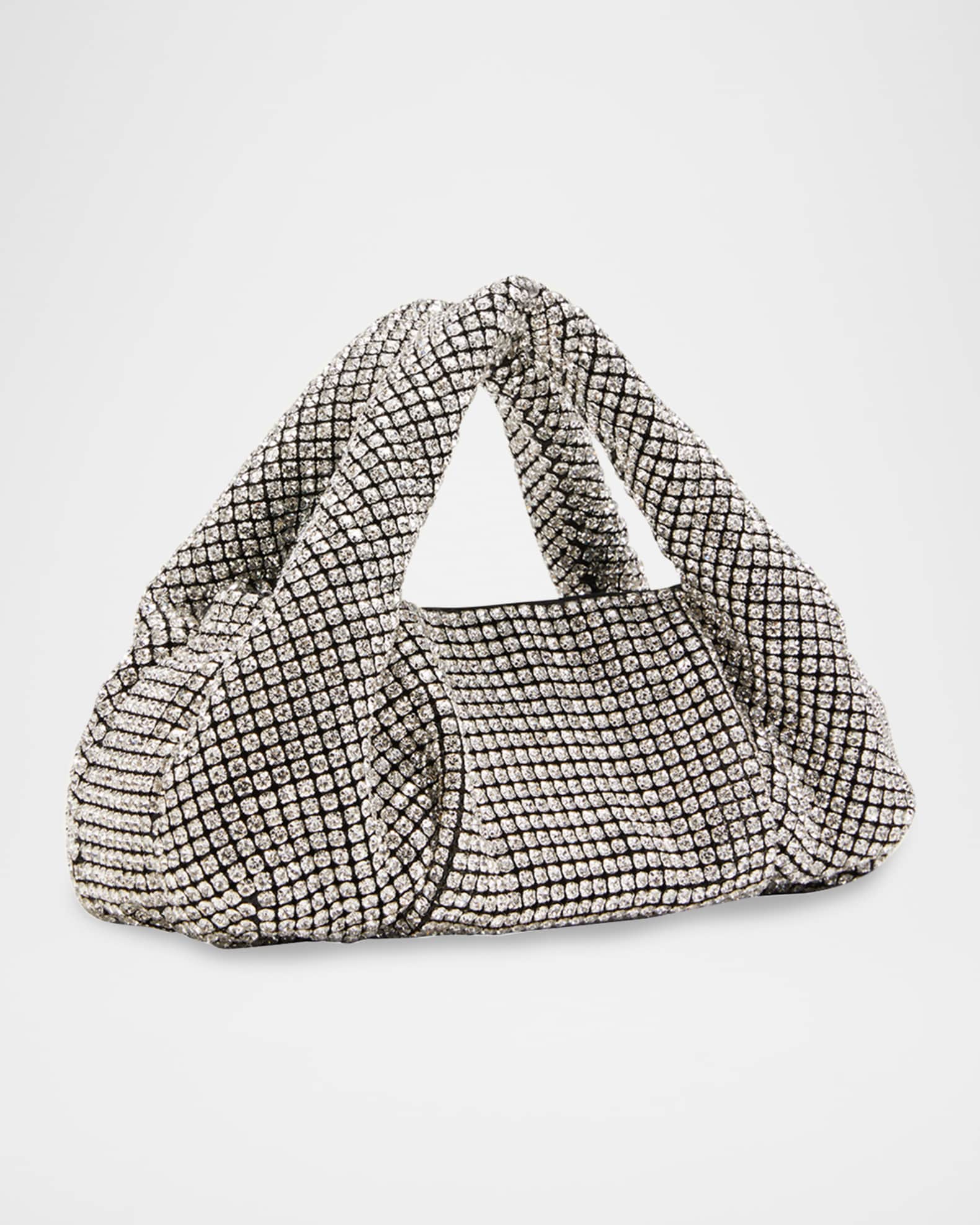 Stuart Weitzman The Moda Mini Shine Crystal Top-Handle Bag | Neiman Marcus