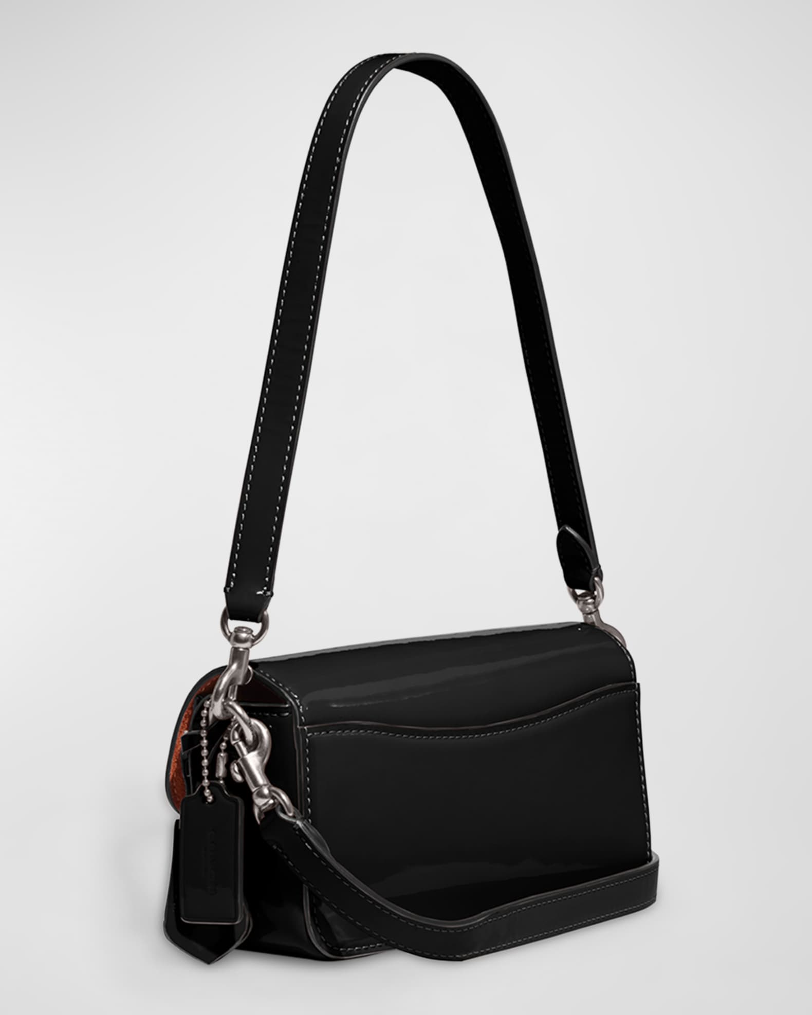 Coach Studio Flap Patent Leather Shoulder Bag | Neiman Marcus