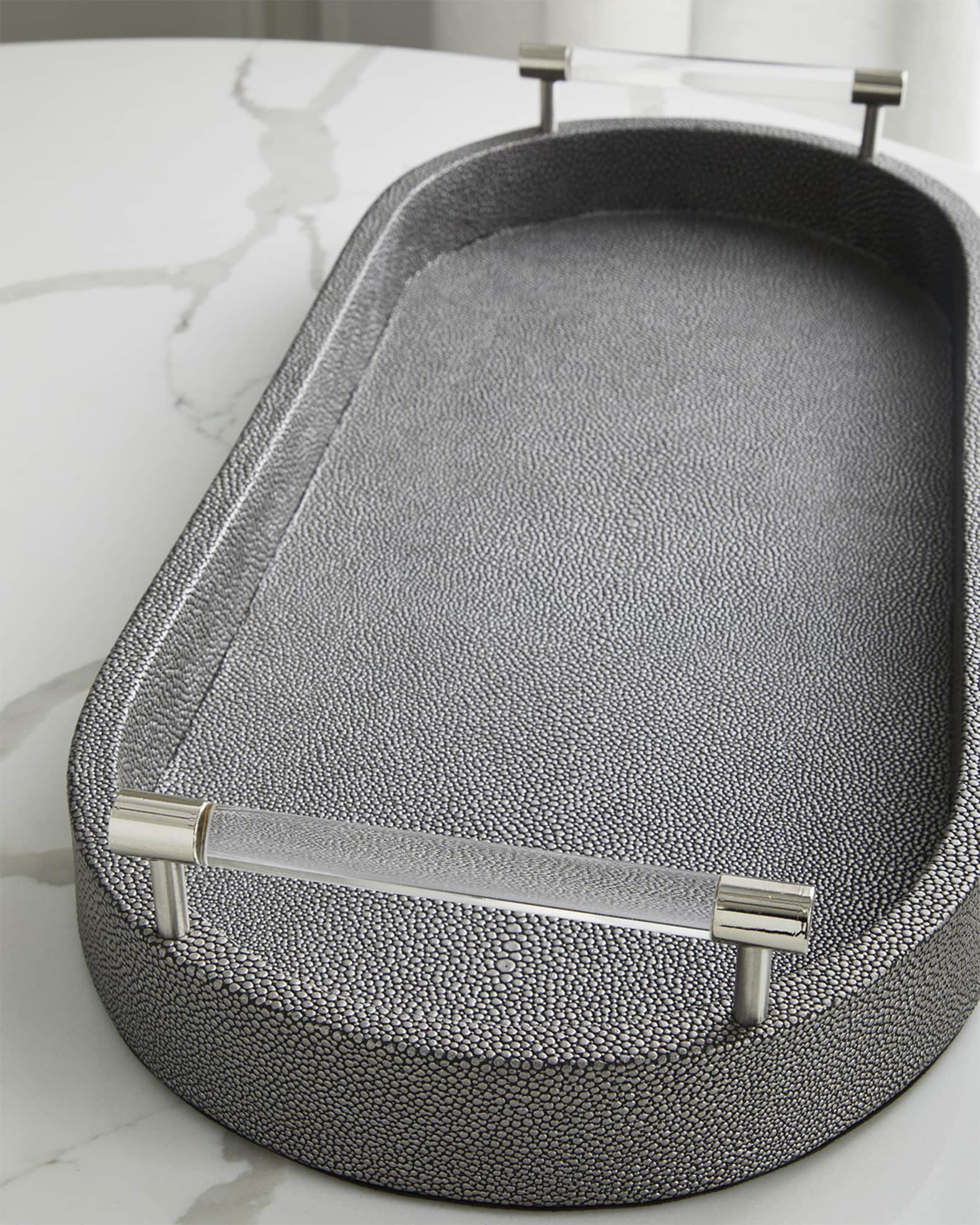 Faux Shagreen Tray Collection | Neiman Marcus