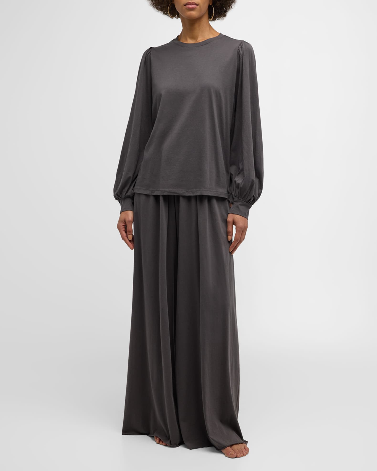 Lunya Organic Pima Wide-Leg Pants | Neiman Marcus