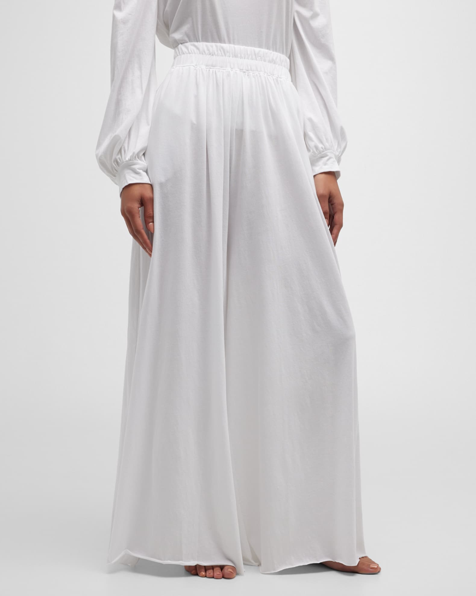 Lunya Organic Pima Wide-Leg Pants | Neiman Marcus