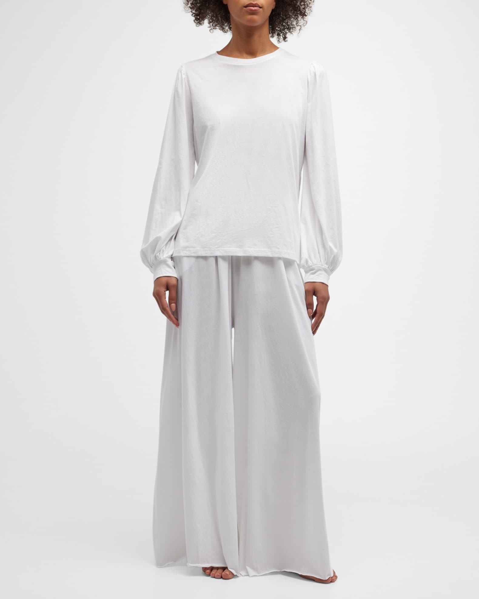 Lunya Organic Pima Wide-Leg Pants | Neiman Marcus