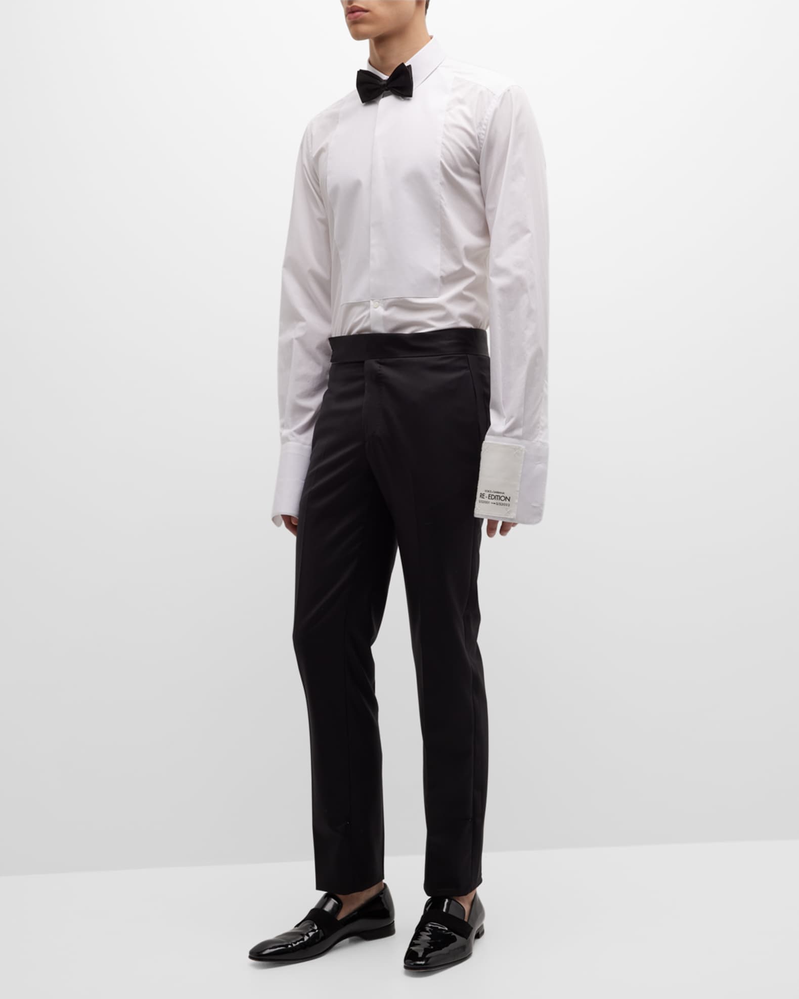 Dolce&Gabbana Men's Bib-Front Tuxedo Shirt | Neiman Marcus