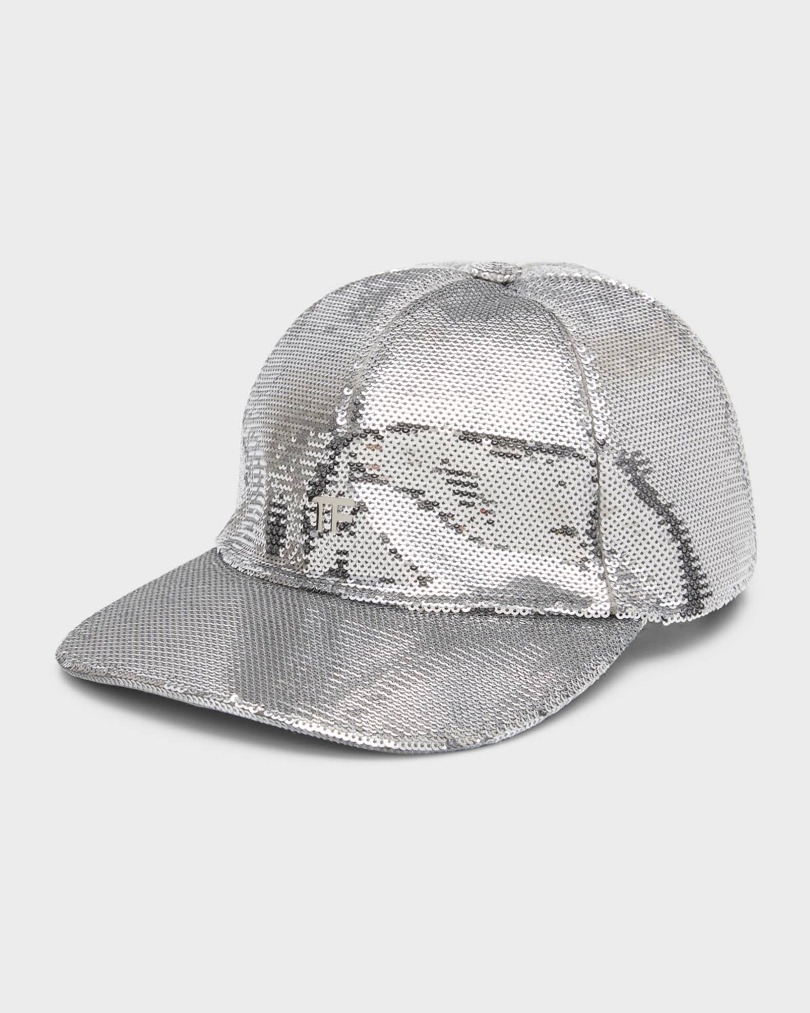 TOM FORD Sequin Monogram Baseball Cap | Neiman Marcus