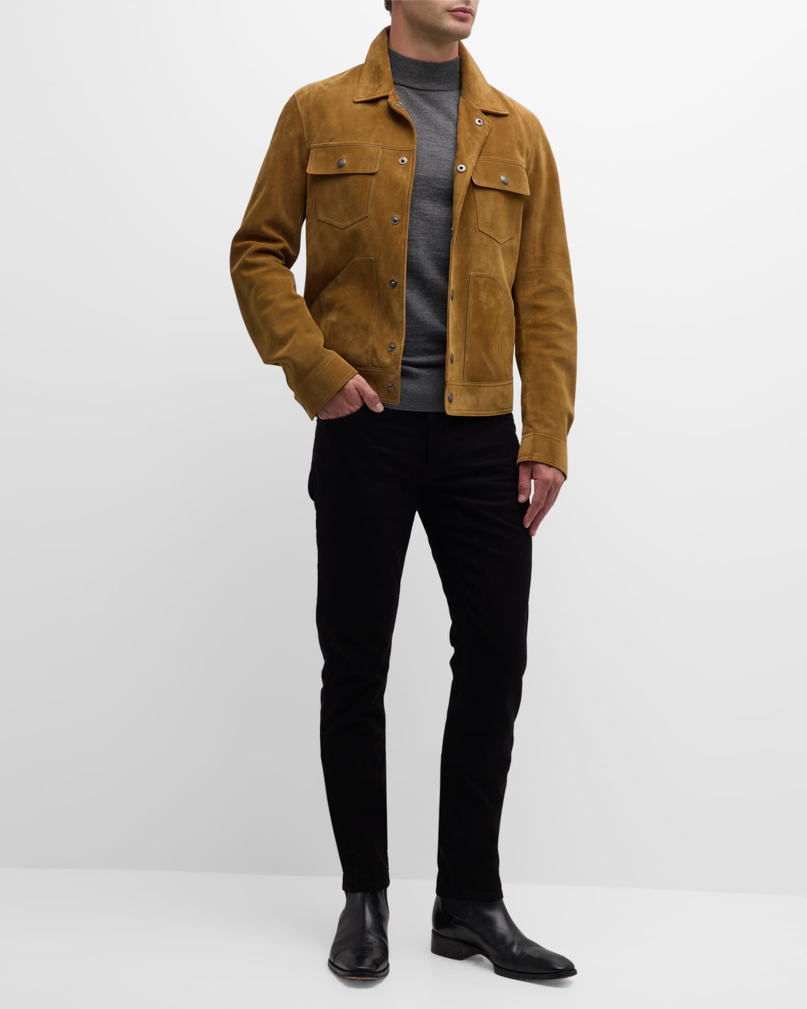 TOM FORD Men's Moleskin Slim-Fit Jeans | Neiman Marcus