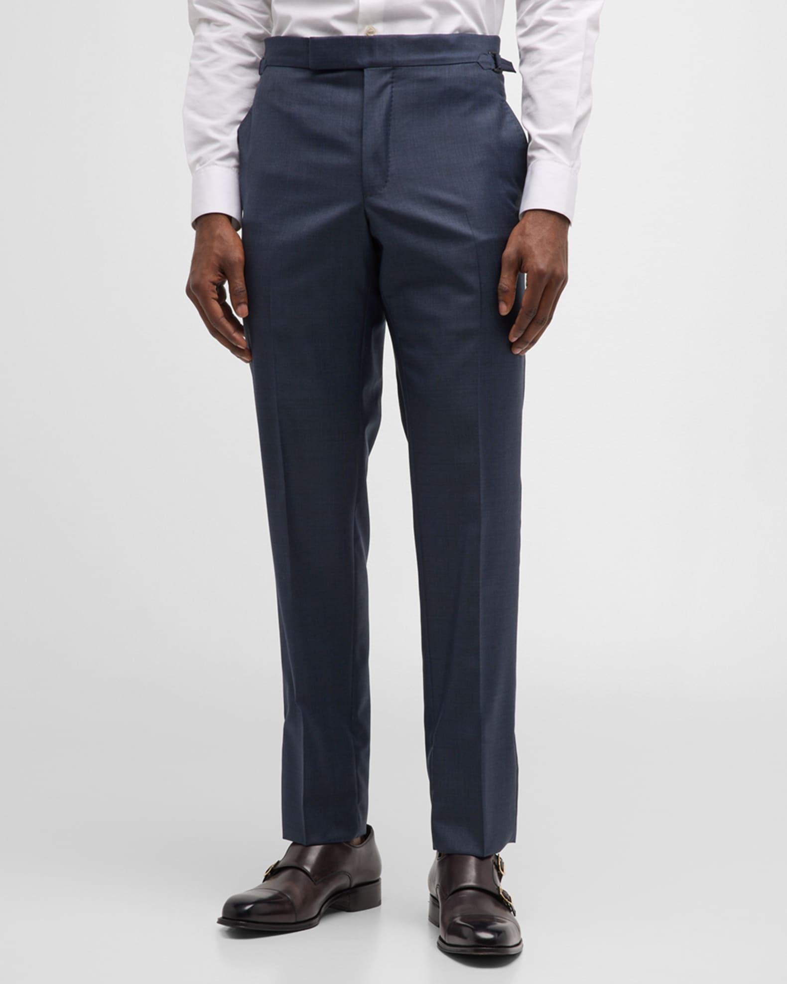 TOM FORD Men's O'Connor Super 110s Sharkskin Pants | Neiman Marcus