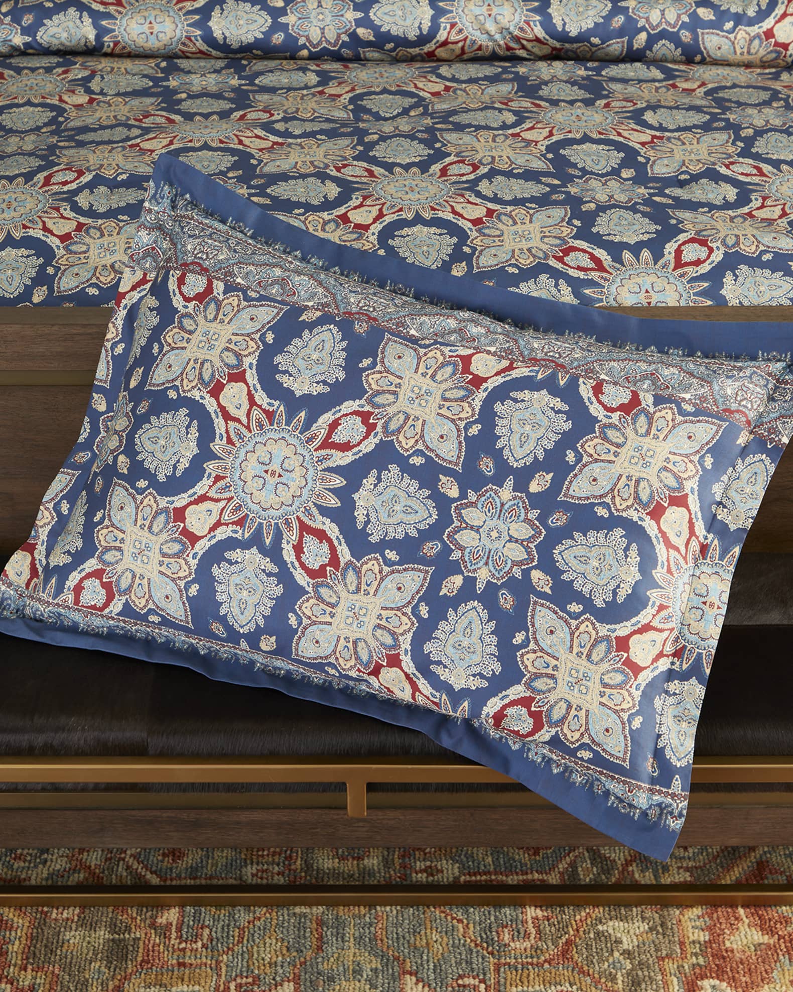 Ralph Lauren Home Archer Foulard 300 Thread Count Standard Sham ...