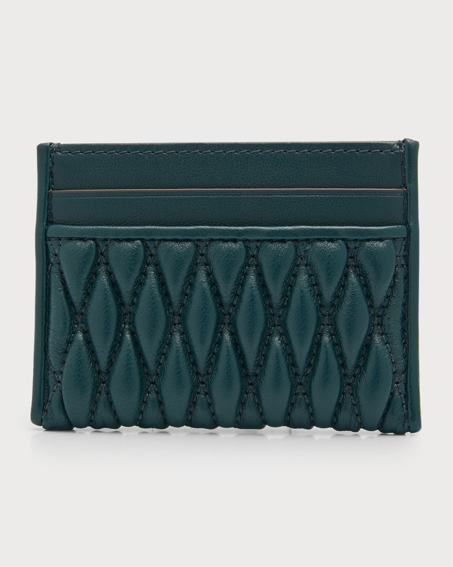 Tory Burch Kira Ruched Recycle Card Case | Neiman Marcus