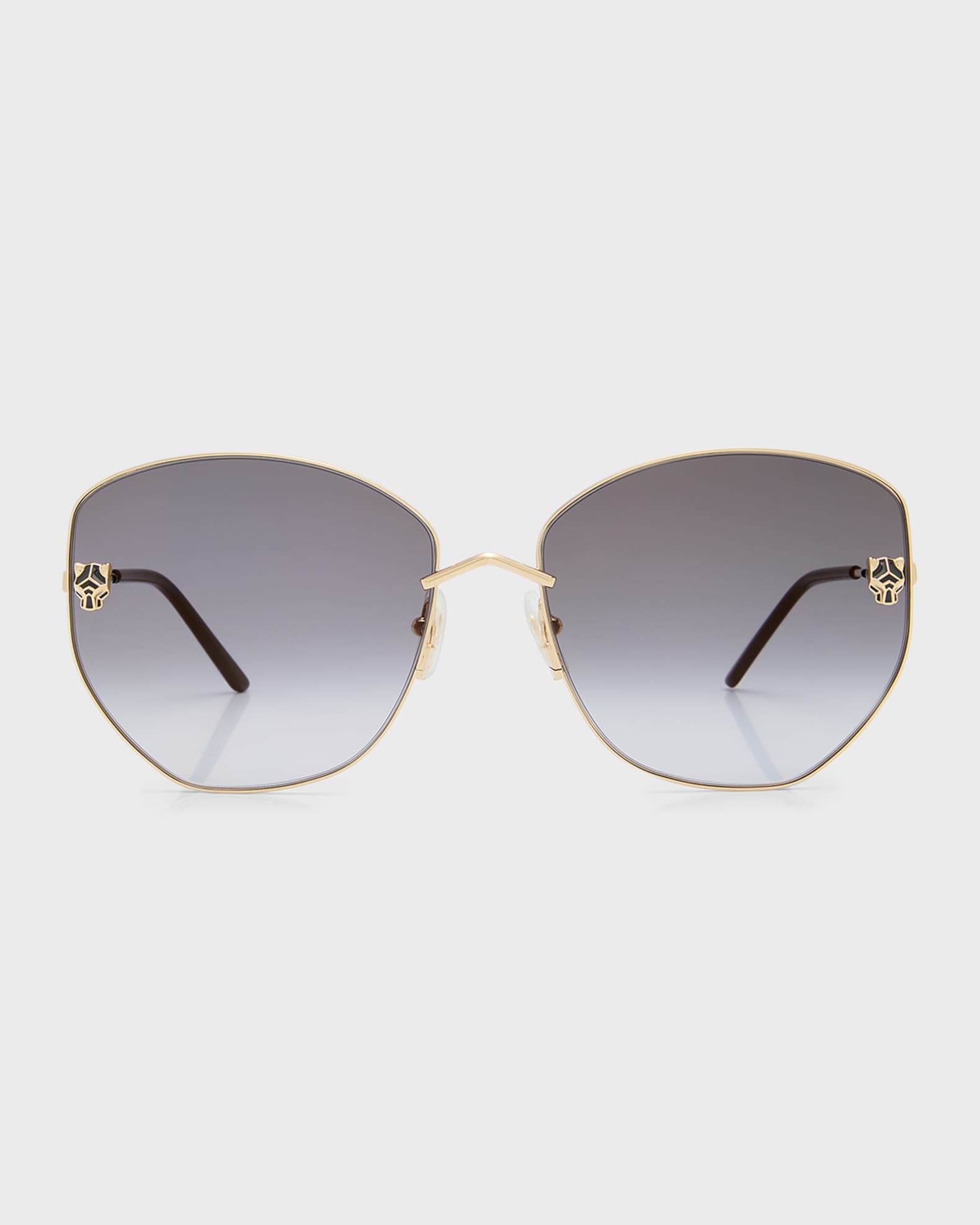 Cartier Gradient Panther Metal Butterfly Sunglasses | Neiman Marcus