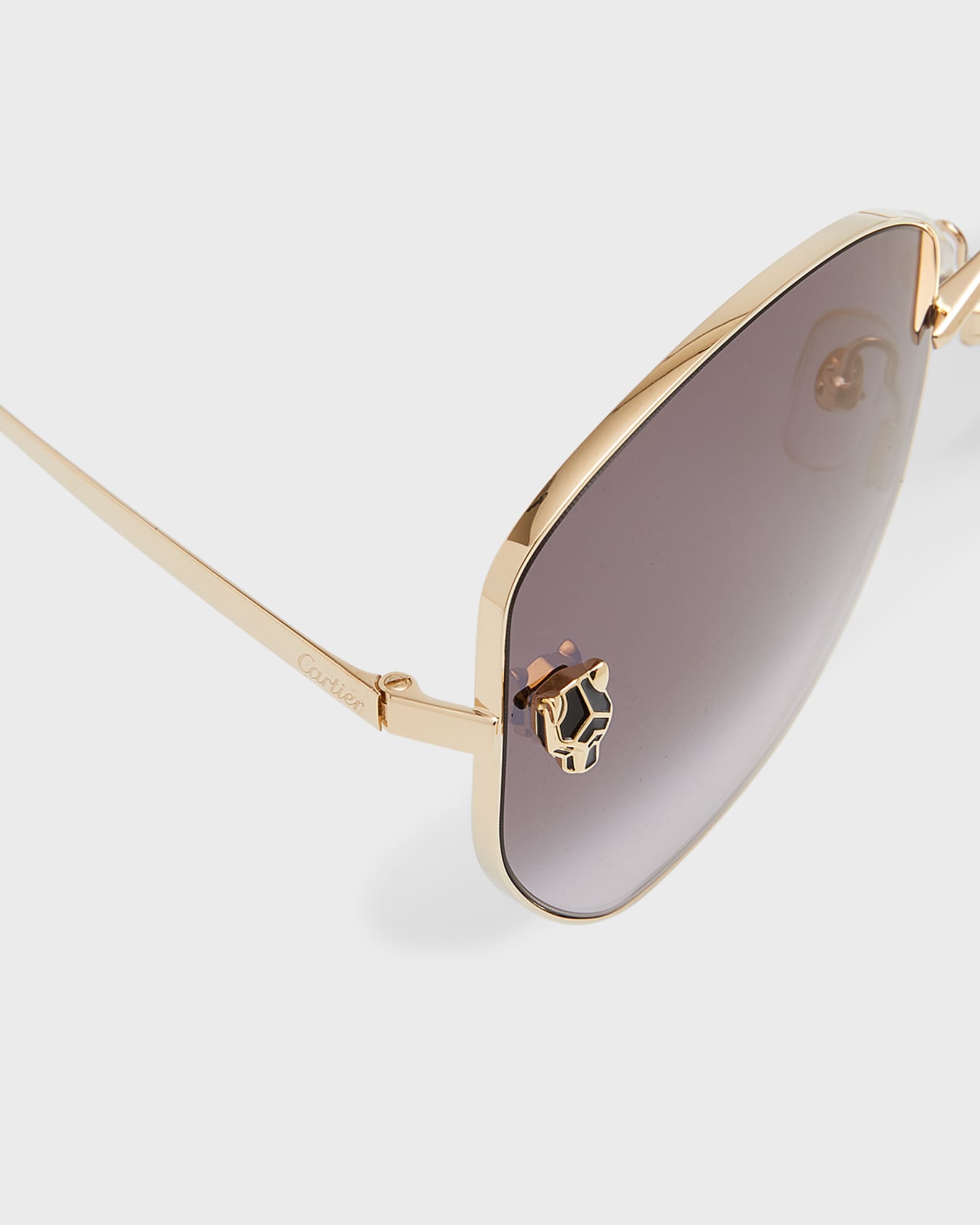 Cartier Gradient Panther Metal Butterfly Sunglasses | Neiman Marcus