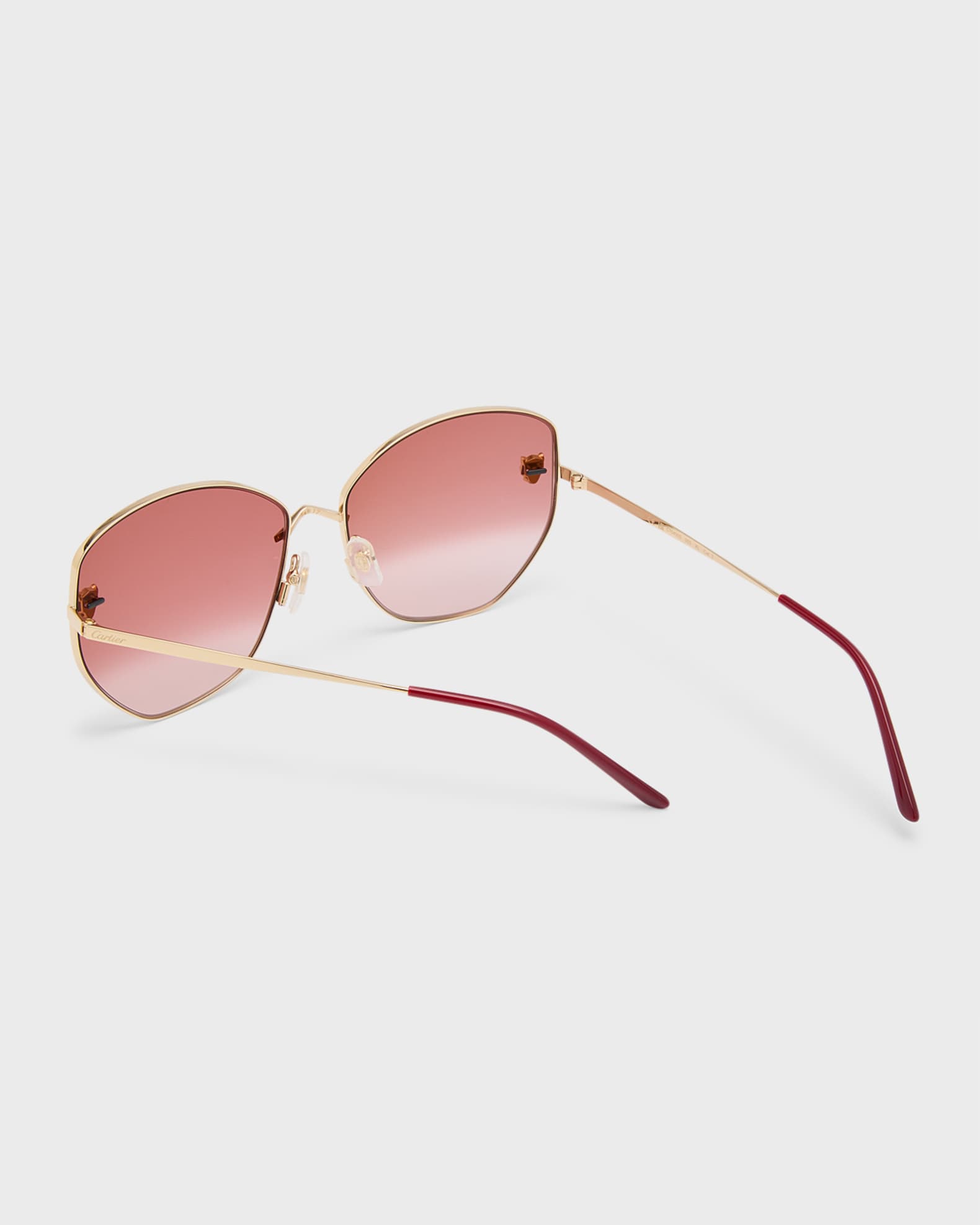 Cartier Gradient Panther Metal Butterfly Sunglasses | Neiman Marcus