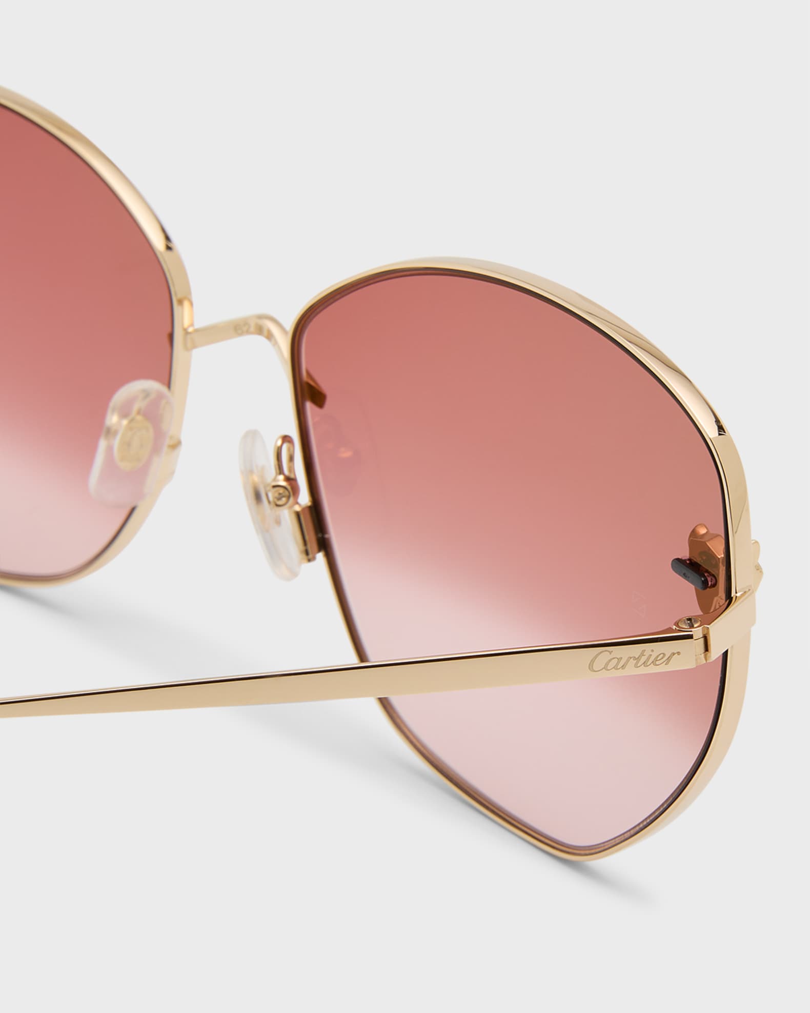 Cartier Gradient Panther Metal Butterfly Sunglasses | Neiman Marcus