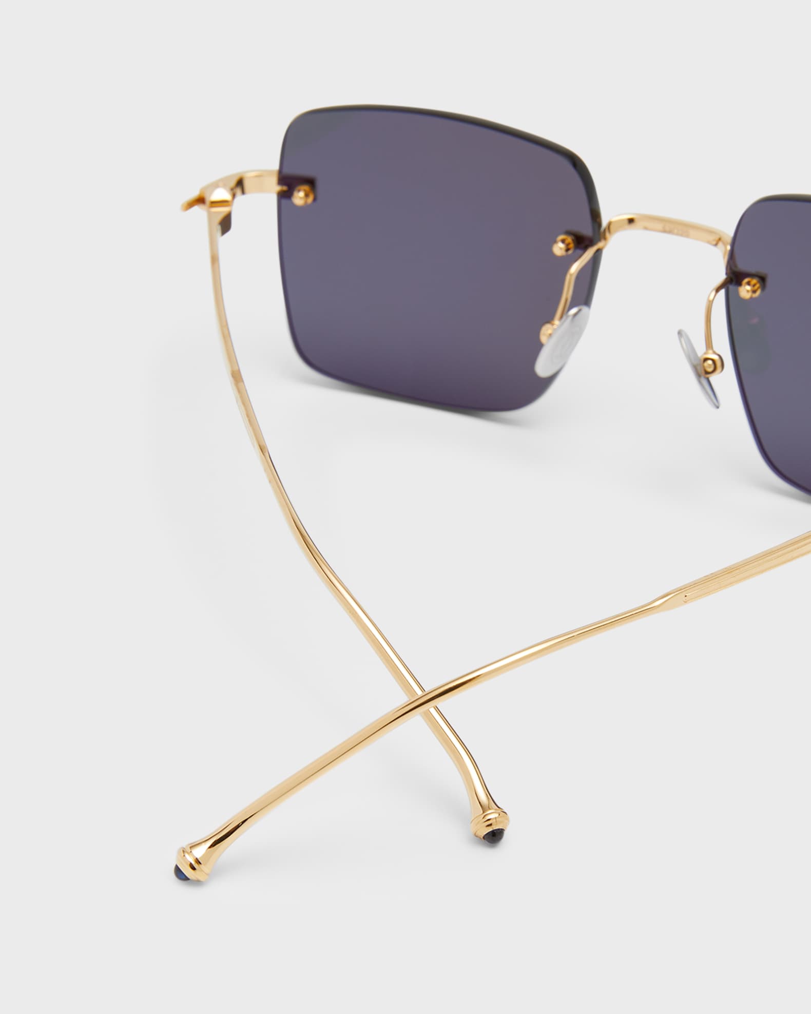 Cartier Men's Rimless Rectangle Metal Sunglasses | Neiman Marcus