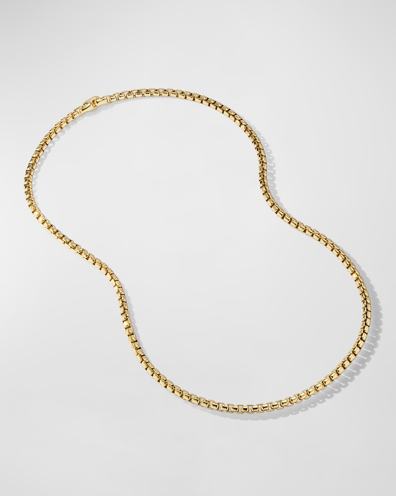 Men's Box Chain Necklaces in 18K Yellow Gold, 5mm | Neiman Marcus