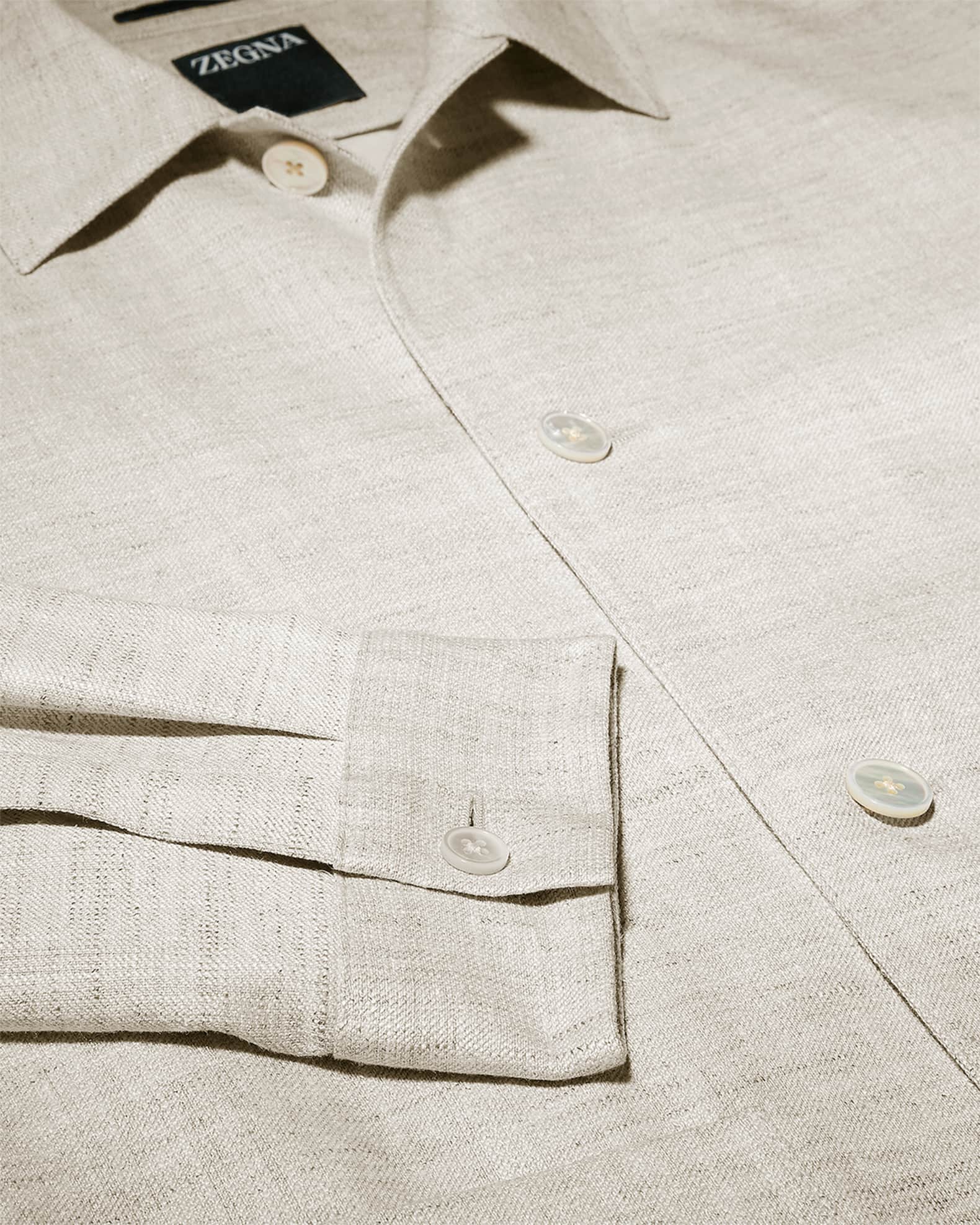 ZEGNA Men's Linen-Blend Chore Jacket | Neiman Marcus