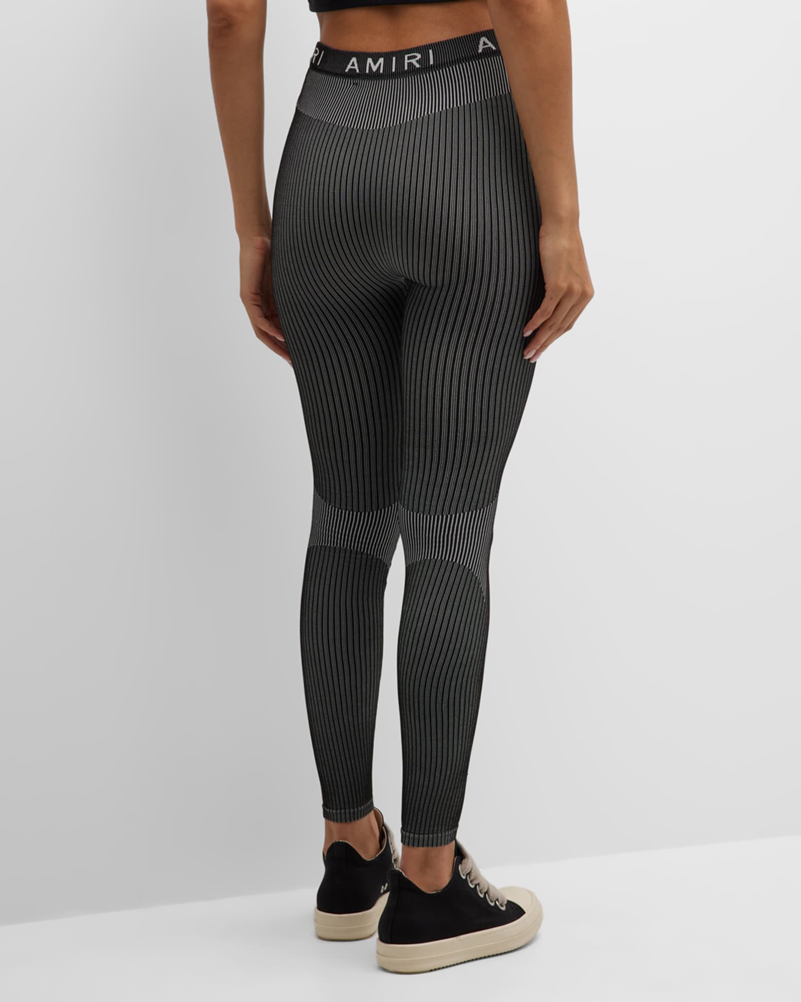 Amiri Logo Band Seamless Knit Pants | Neiman Marcus