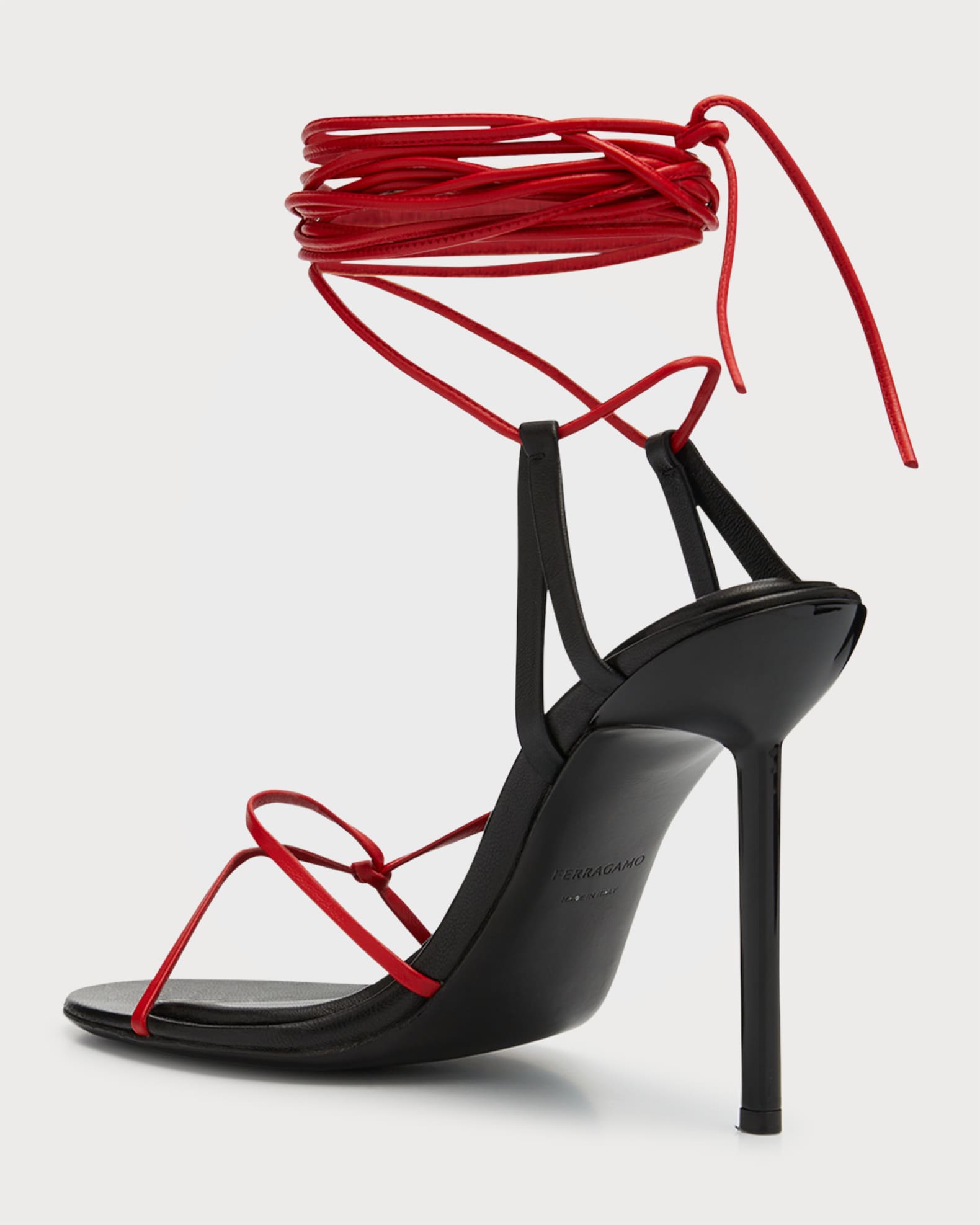 Ferragamo Azha X5 Strappy Leather Sandals | Neiman Marcus