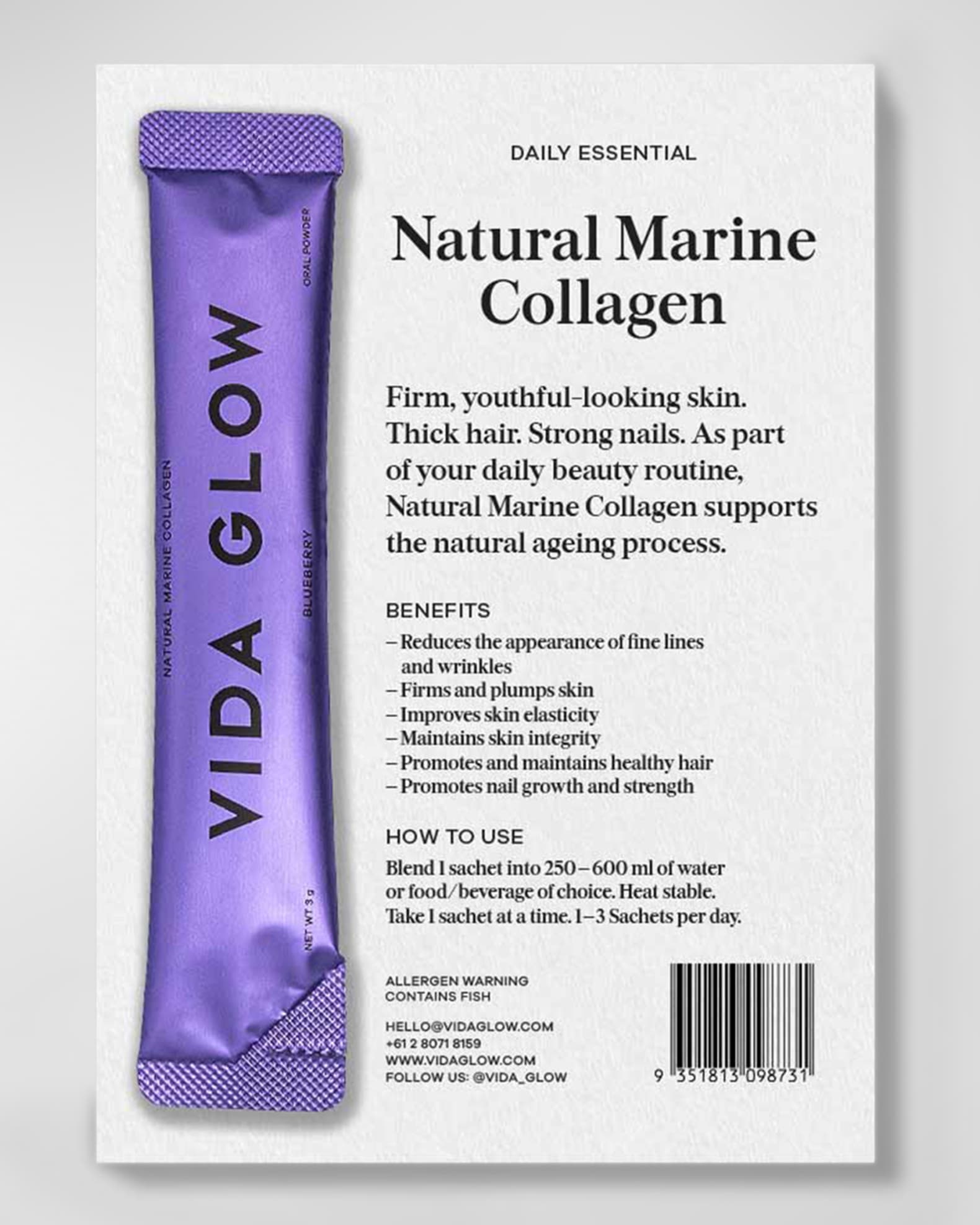 Vida Glow Original Marine Collagen Single Packette, Yours with any Vida ...