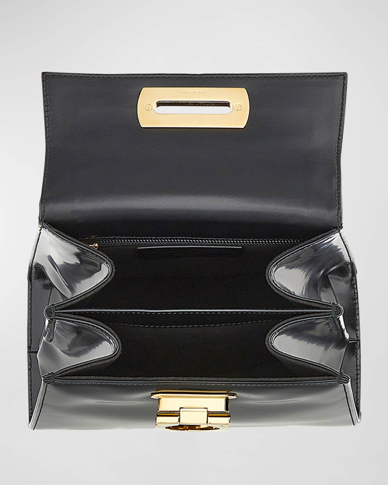 Ferragamo Iconic Gancini Top-Handle Bag | Neiman Marcus