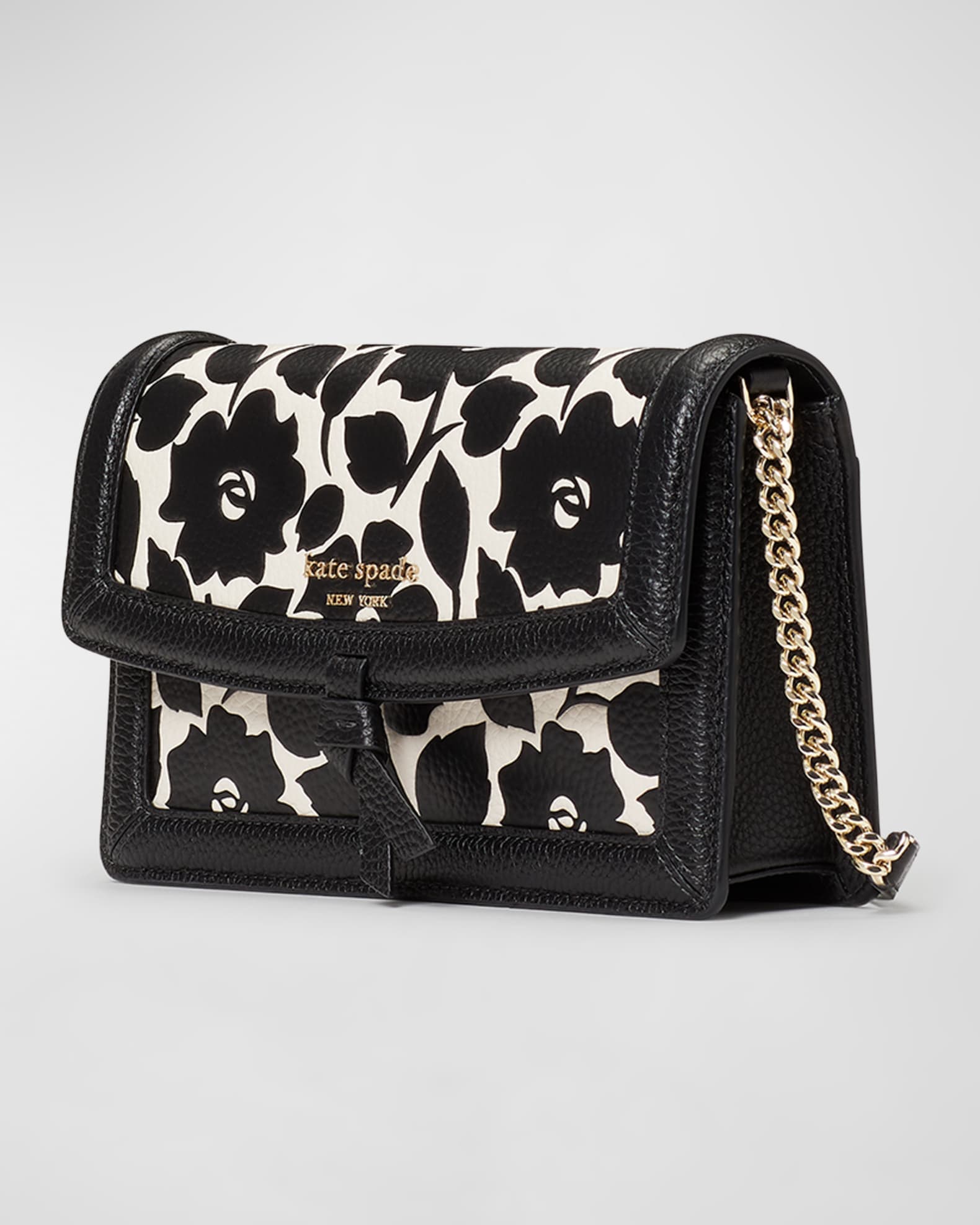 kate spade new york knott rosy garden embossed crossbody bag | Neiman ...