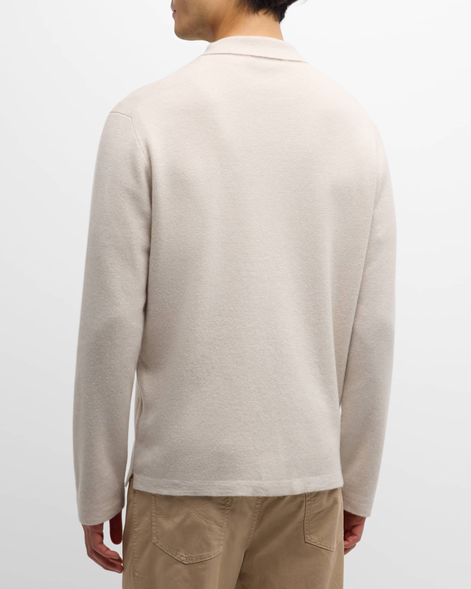 Fioroni Men's Cashmere-Linen Shirt Jacket | Neiman Marcus