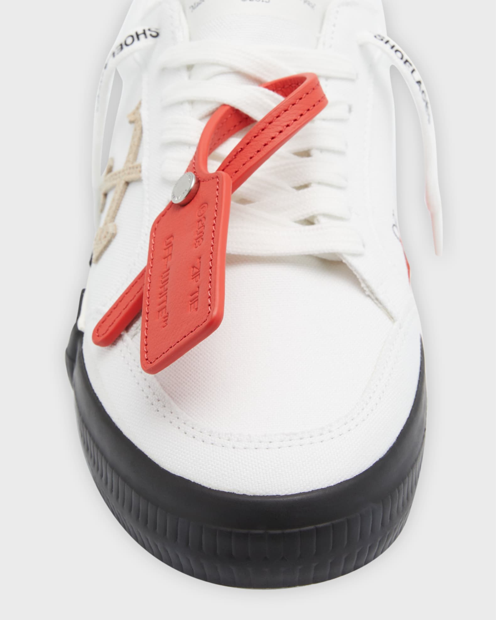 Off-White Men's Low Vulcanized Canvas Low-Top Sneakers | Neiman Marcus