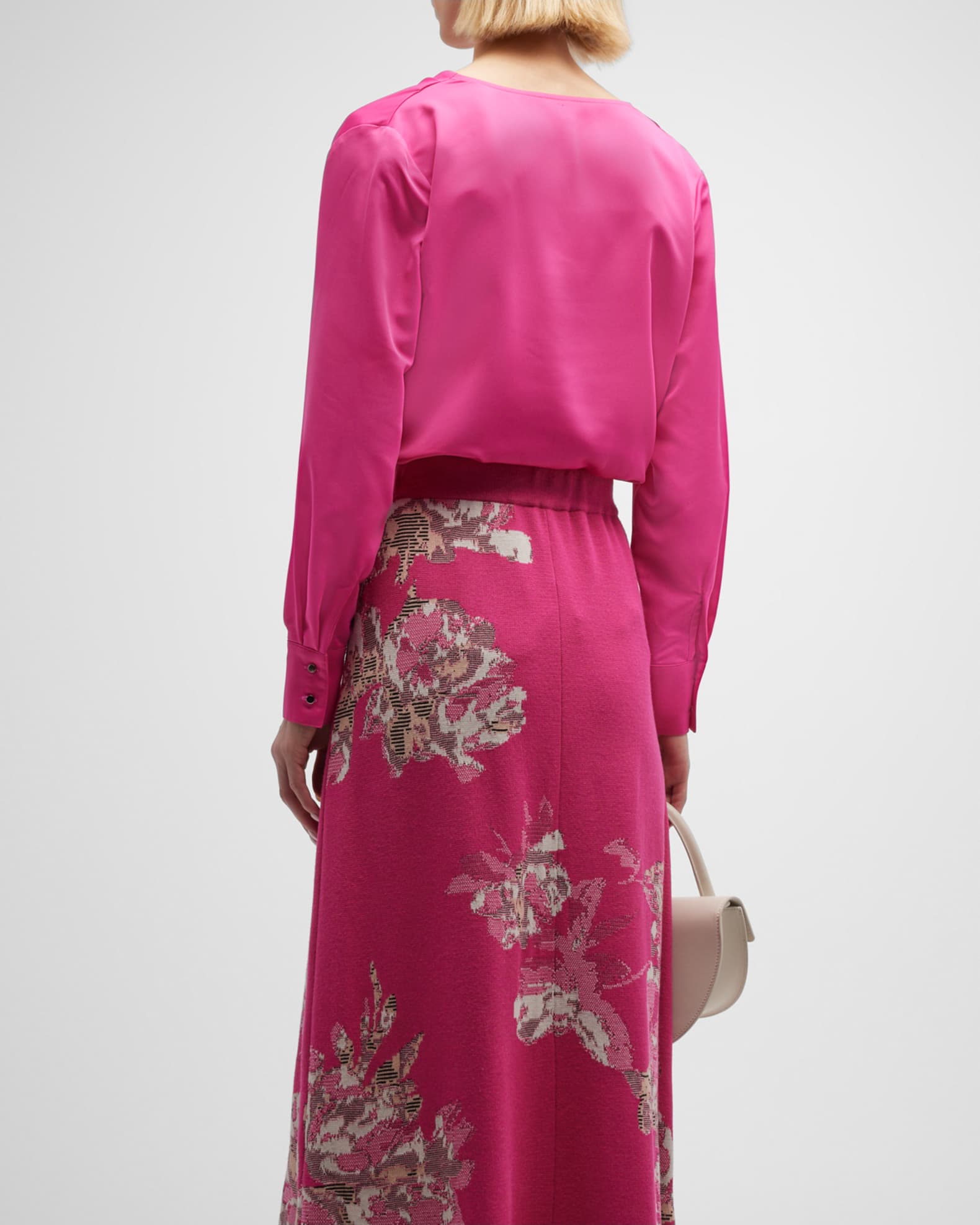 Misook Draped Cowl-Neck Blouse | Neiman Marcus