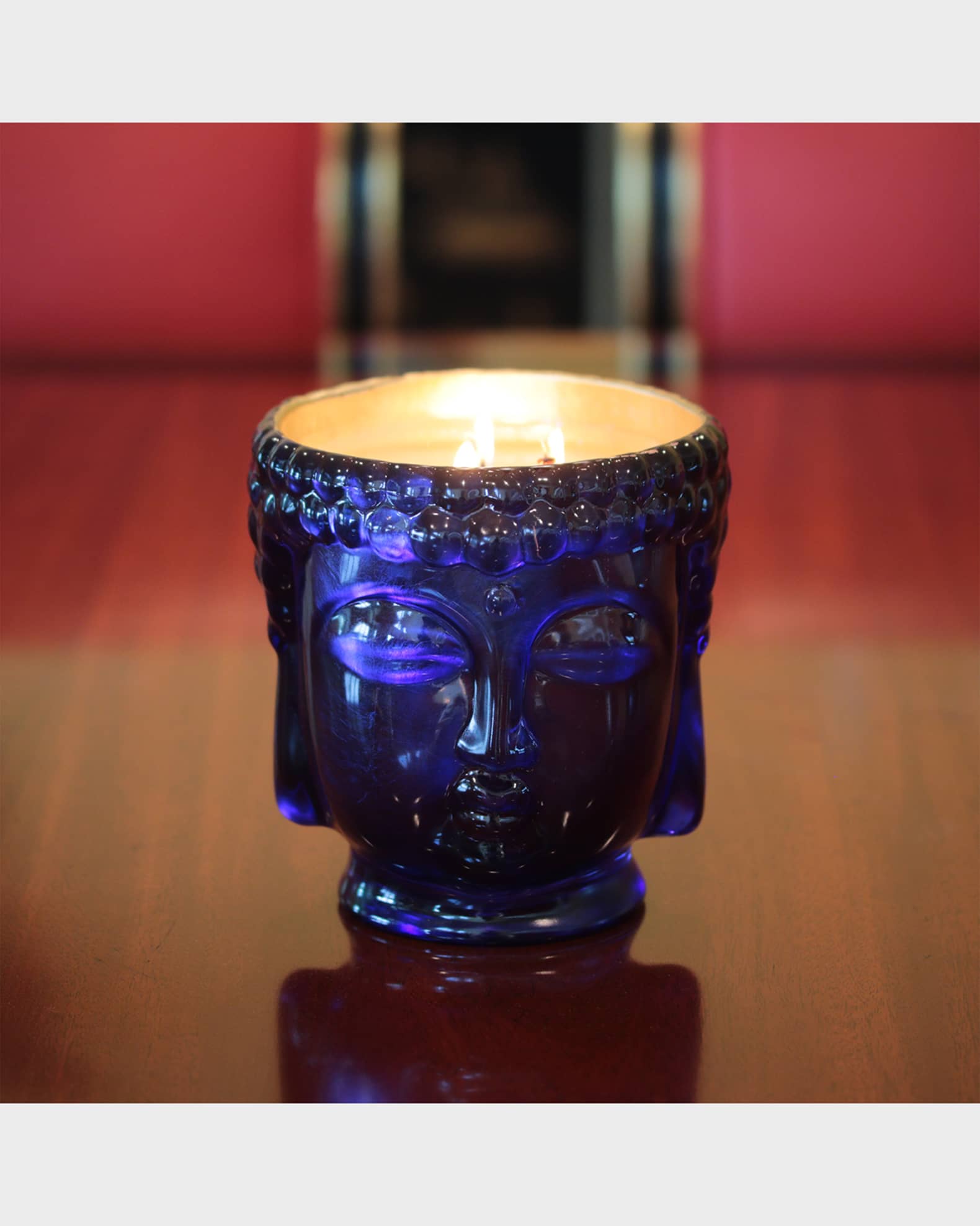 Thompson Ferrier 40 oz Caesonia Sapphire Blue Buddha Candle | Neiman Marcus