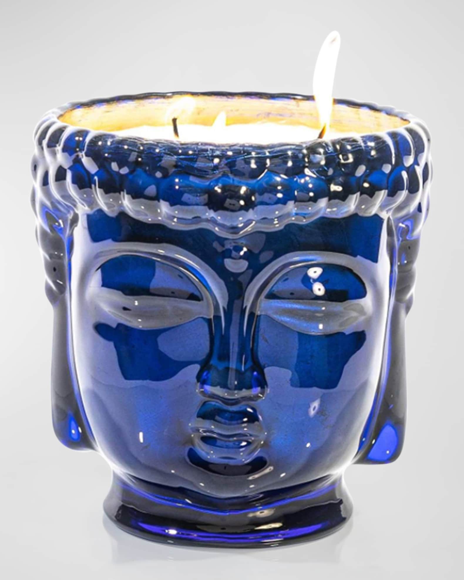 Thompson Ferrier 40 oz Caesonia Sapphire Blue Buddha Candle | Neiman Marcus