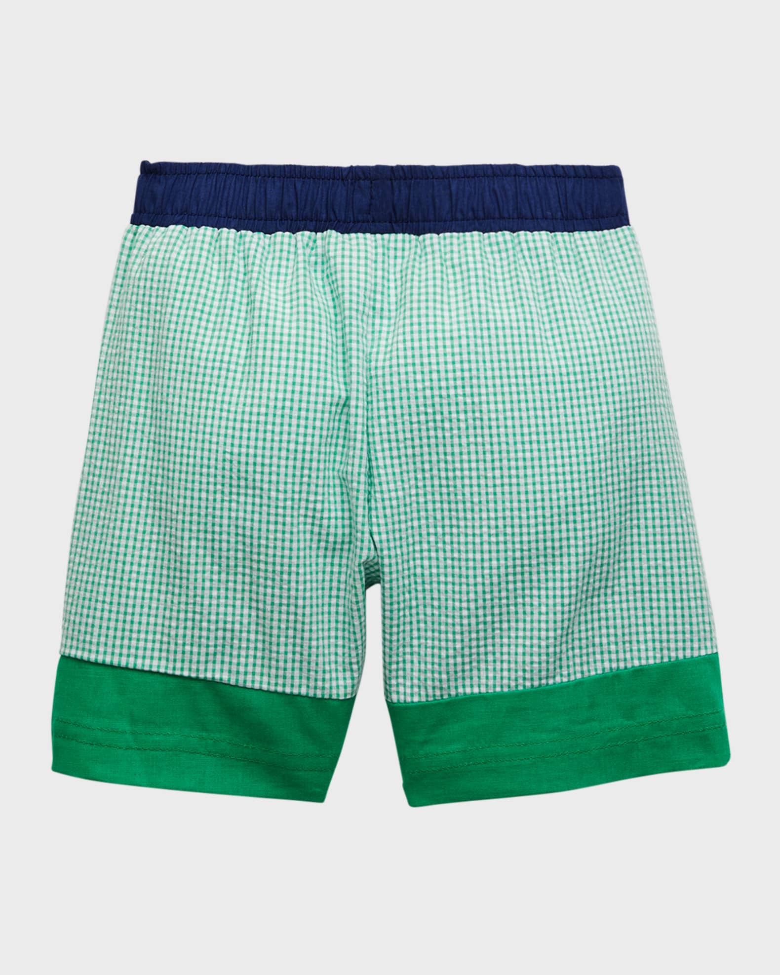 Florence Eiseman Boy's Embroidered Seersucker Swim Trunks, Size 2-4T ...